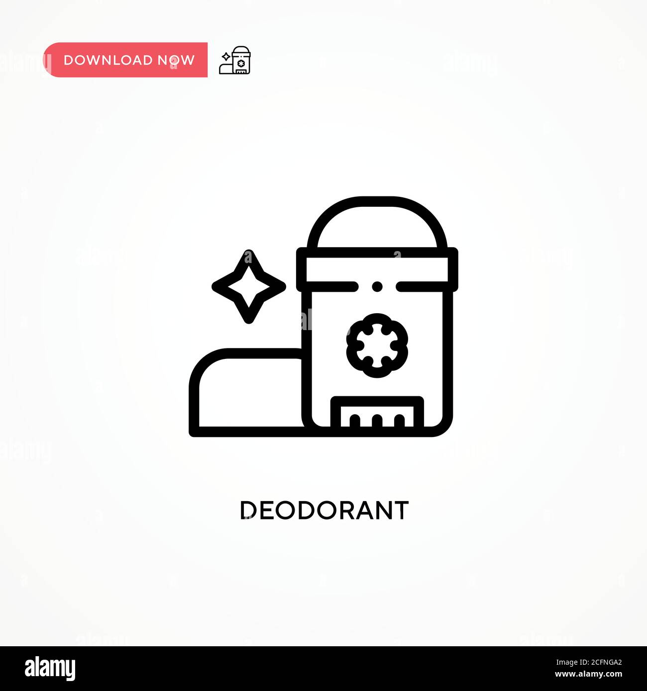 Deodorant vector icon. Modern, simple flat vector illustration for web ...