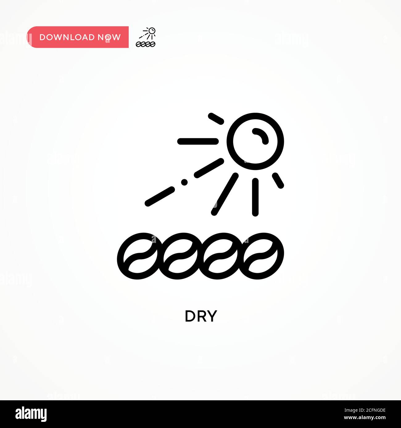 Dry vector icon. Modern, simple flat vector illustration for web site ...