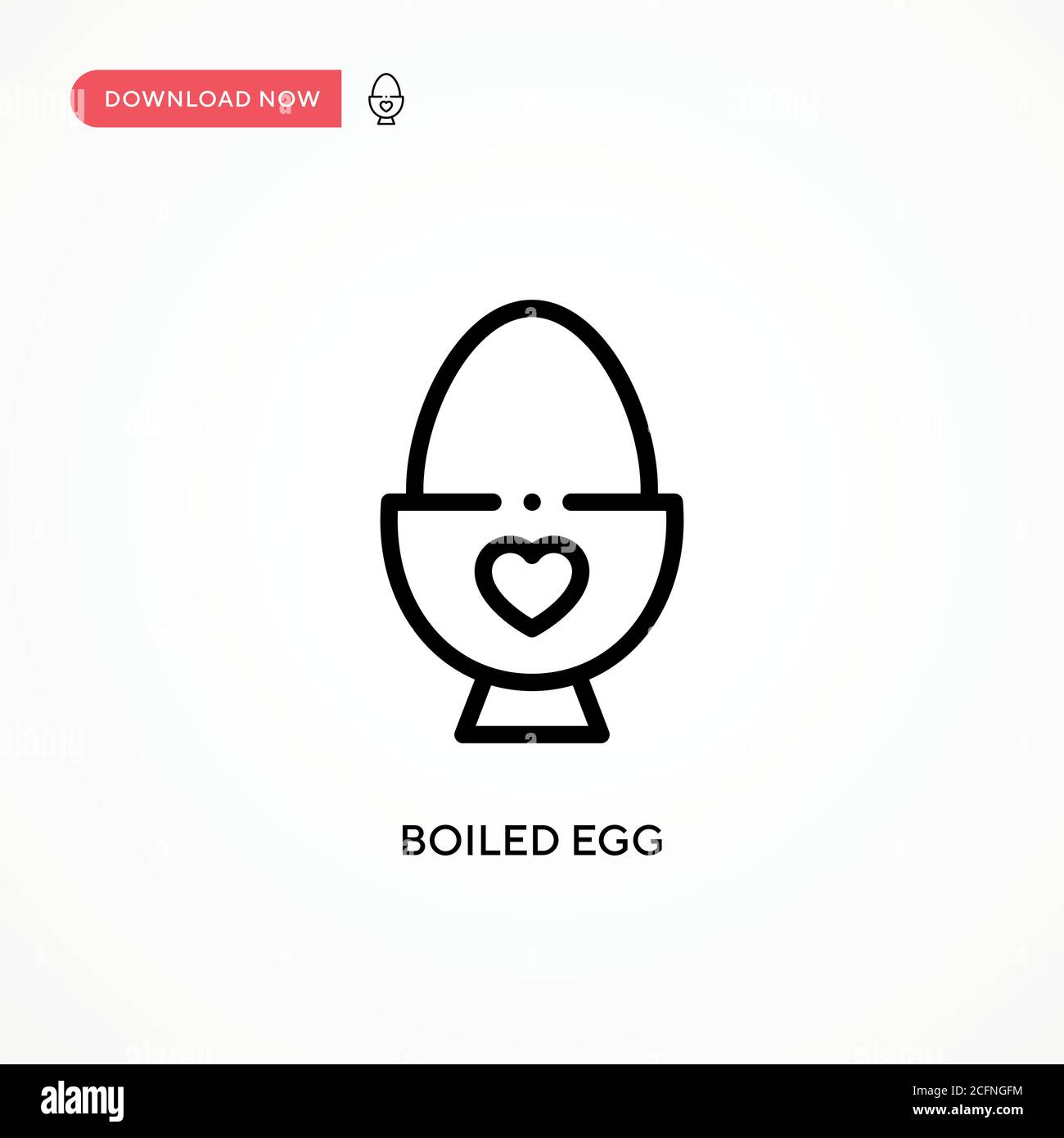 Boiled egg vector icon. Modern, simple flat vector illustration for web ...