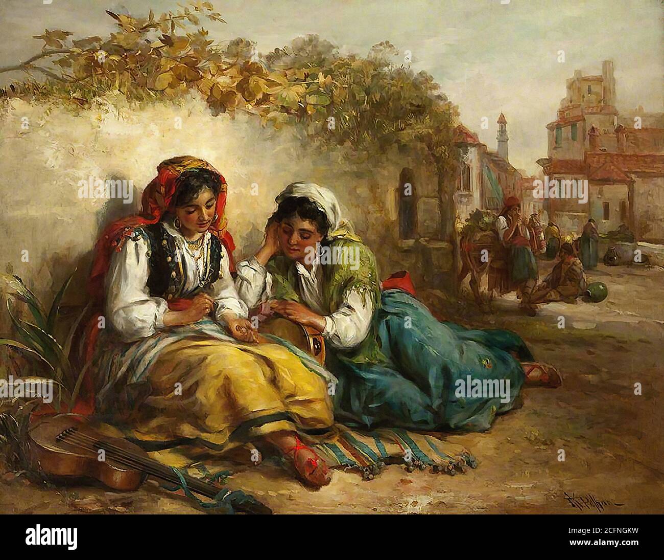 Pelham Thomas Kent - the Gypsies - British School - 19th Century Stock ...