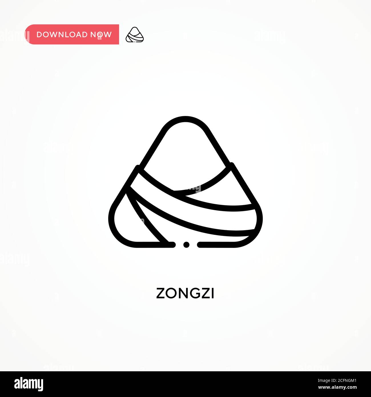 Zongzi vector icon. Modern, simple flat vector illustration for web ...