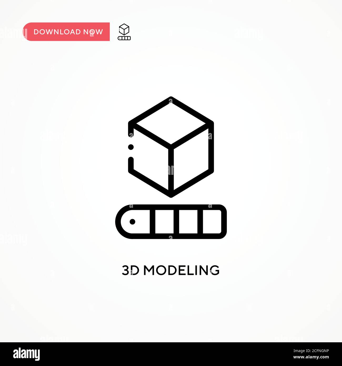 3d modeling vector icon. Modern, simple flat vector illustration for ... 3d modeling vector icon. Modern, simple flat vector illustration for ...