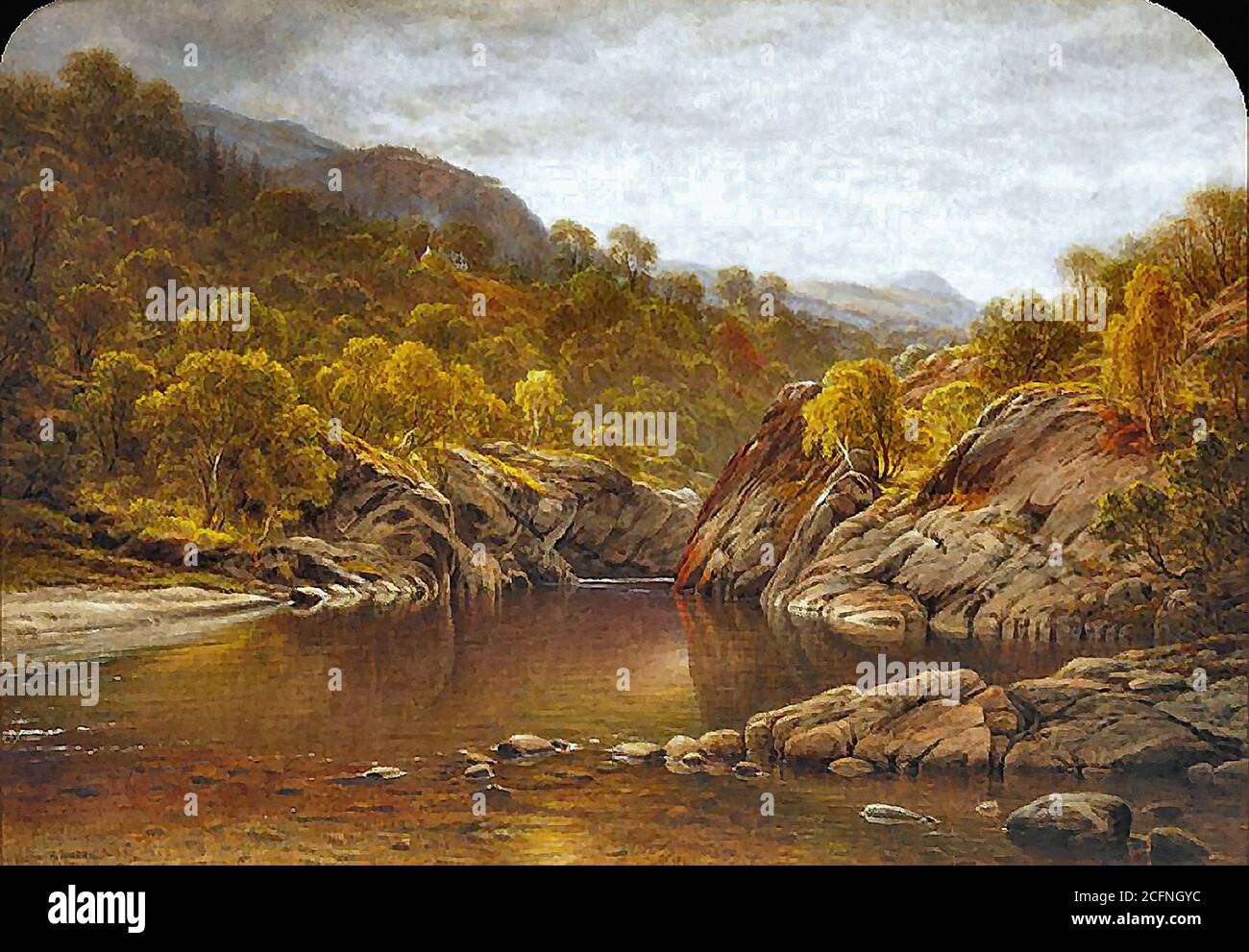 Paton Waller Hugh - the Black Pool Killiecrankie - British School ...