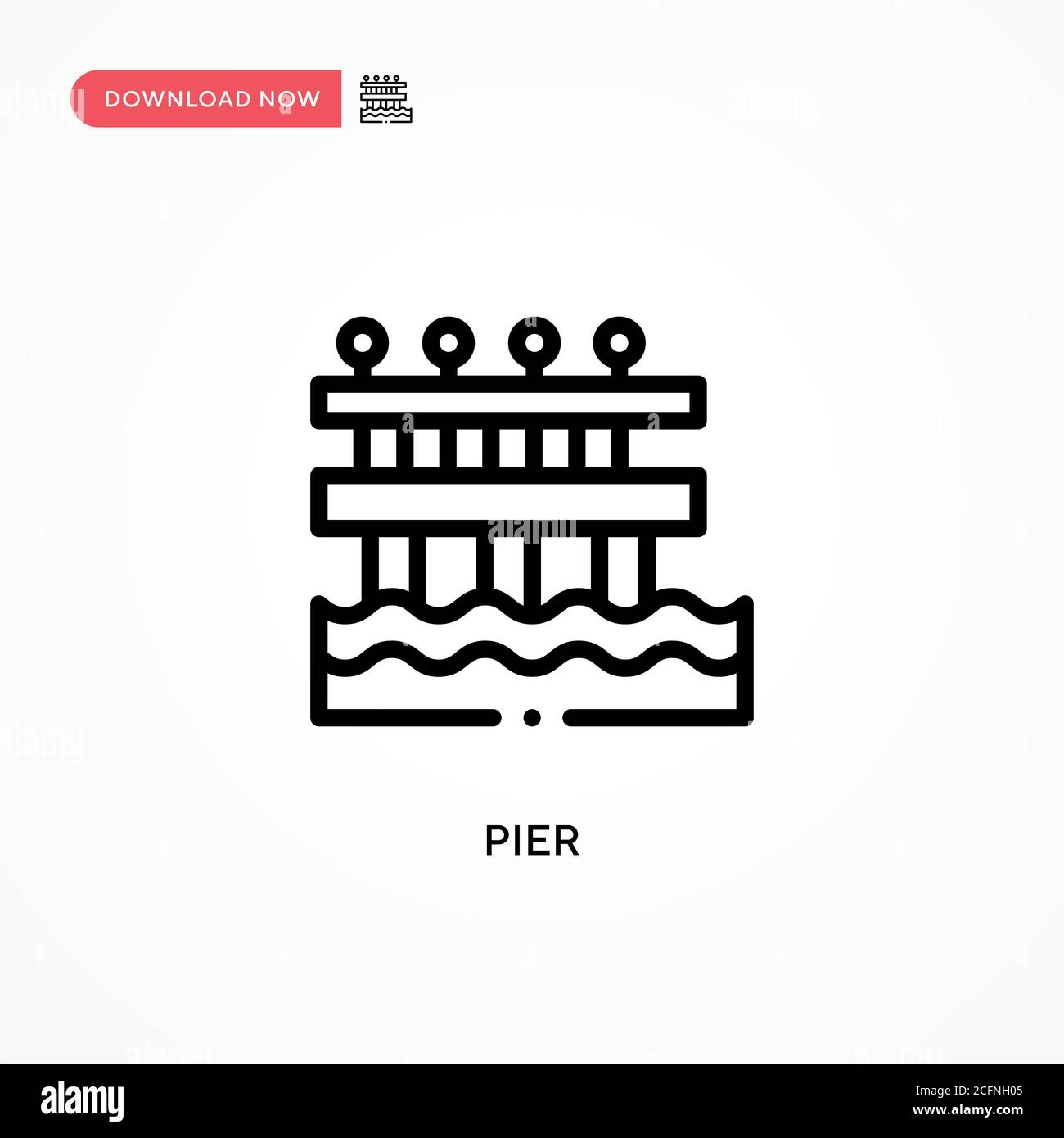 Piers Stock Vector Images - Alamy