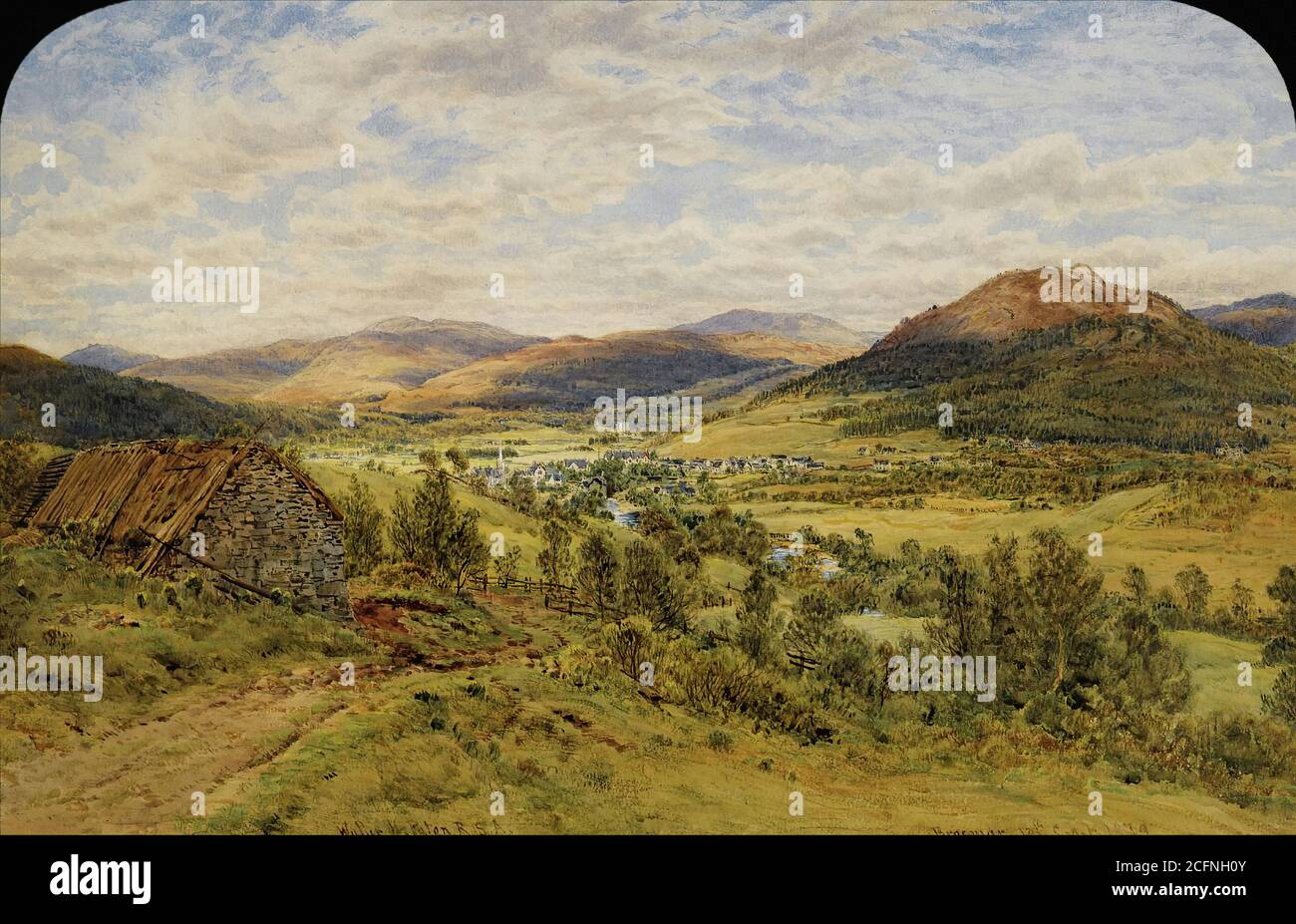 Paton Waller Hugh - Castletown of Braemar - British School - 19th ...