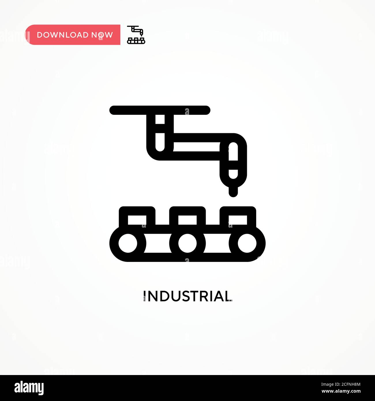 Industrial vector icon. Modern, simple flat vector illustration for web ...