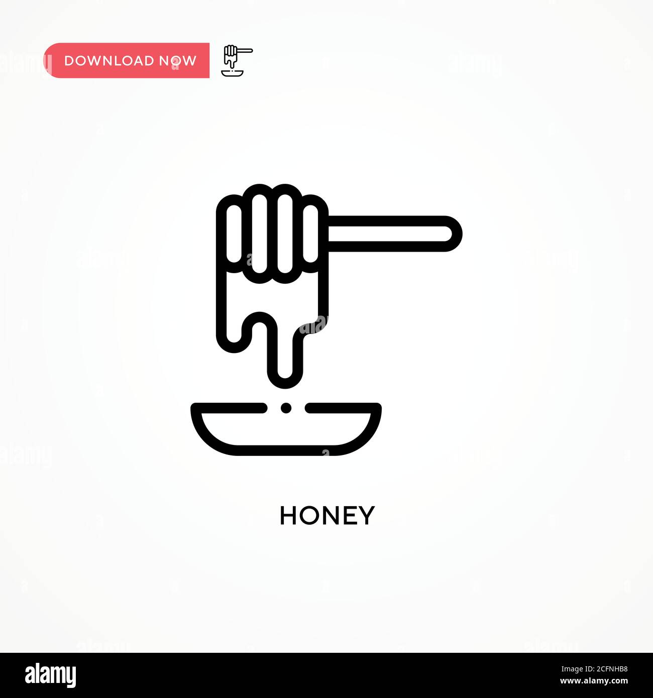 Honey vector icon. Modern, simple flat vector illustration for web site ...
