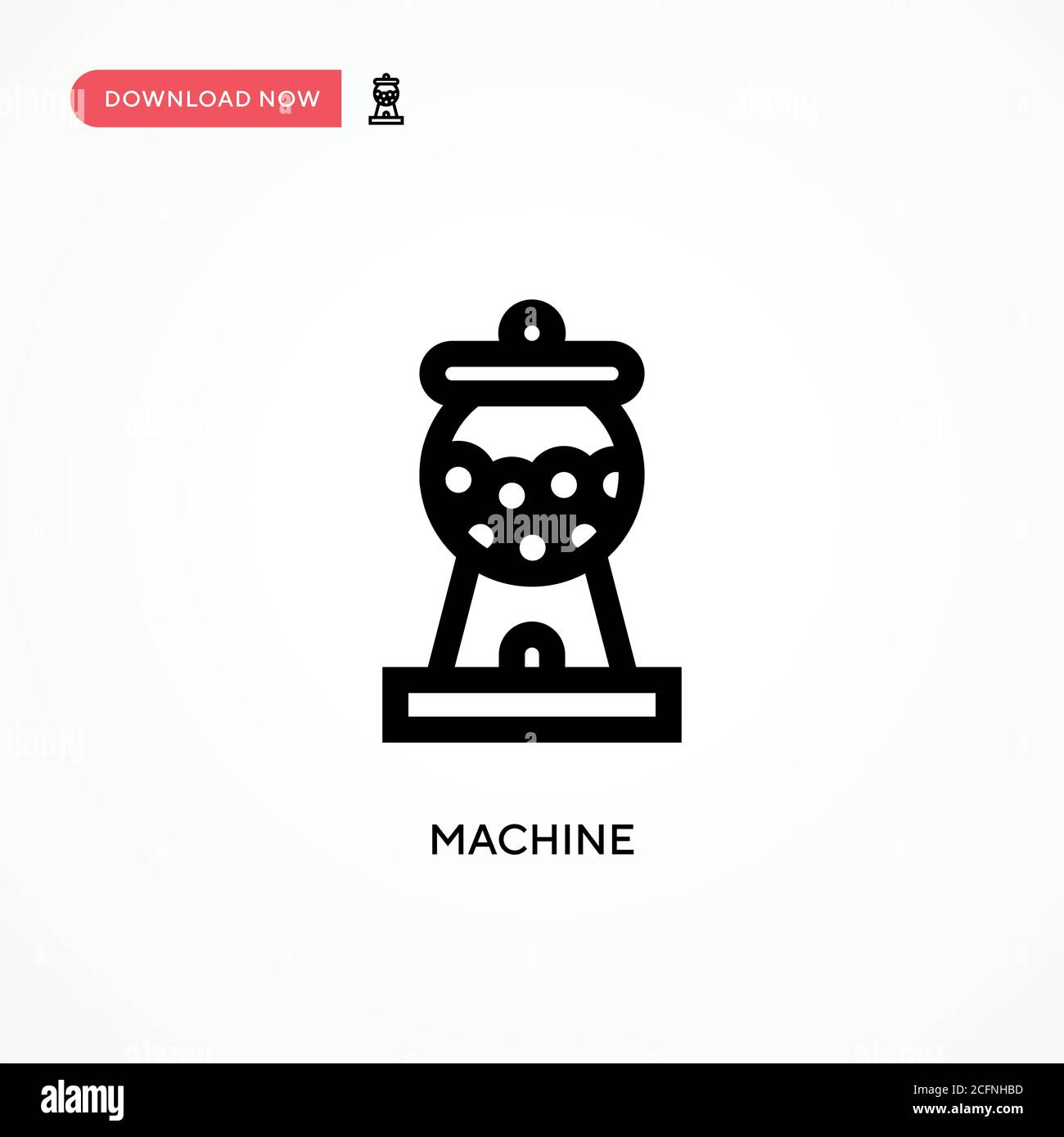 Machine vector icon. Modern, simple flat vector illustration for web ...