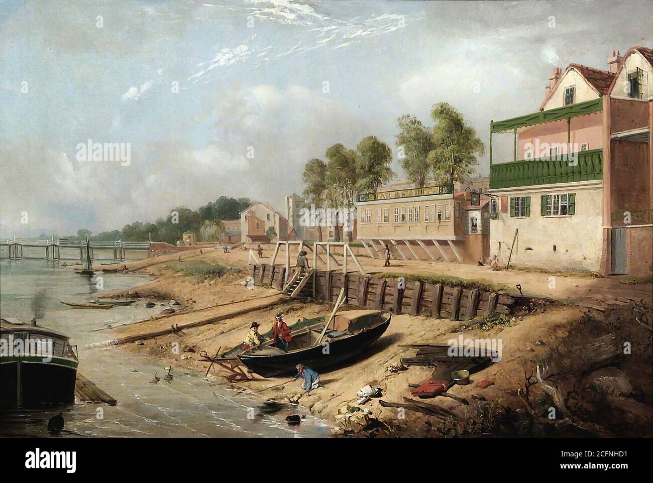 Parrott William - Thames at Putney London - British School - 19th ...