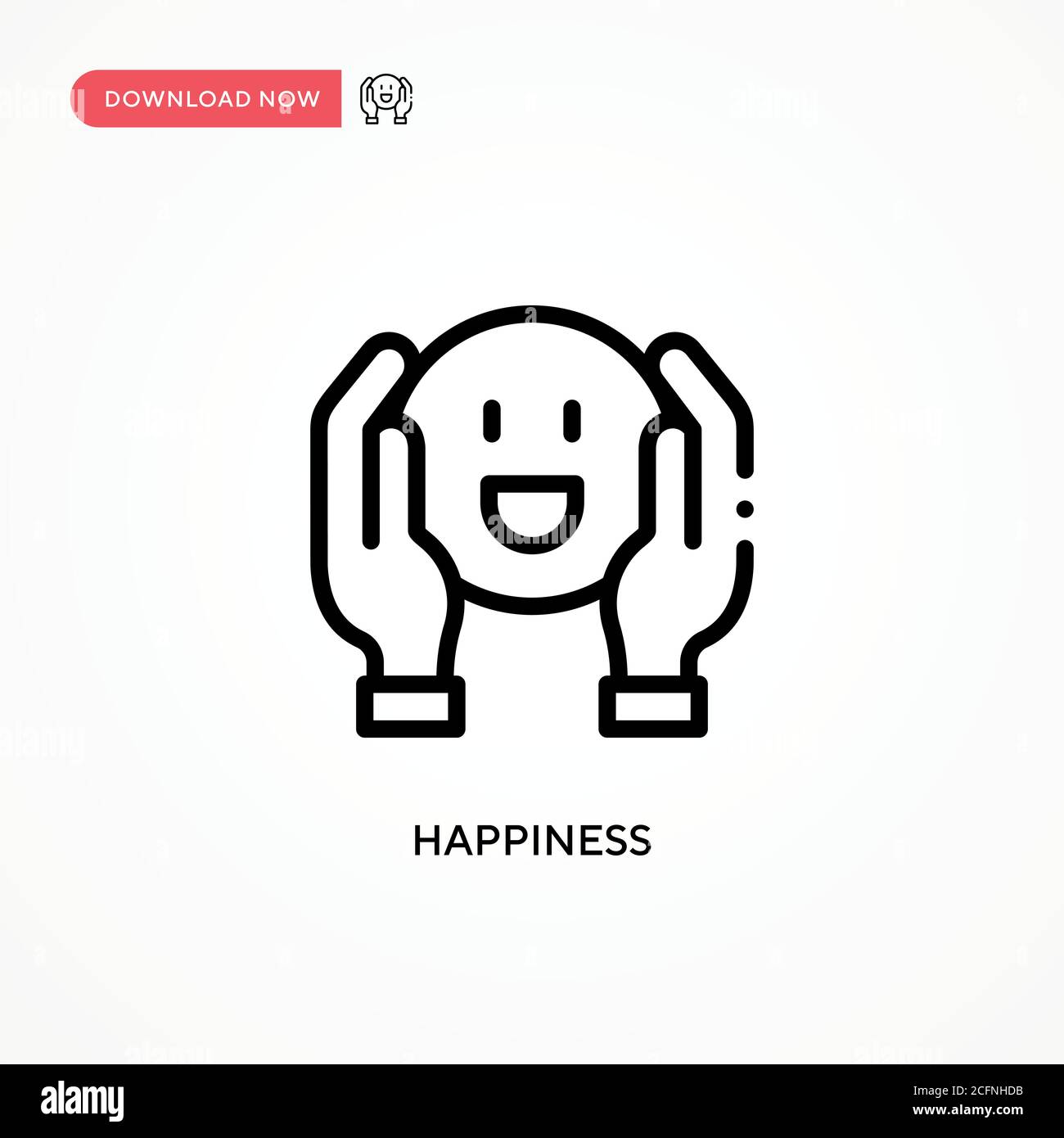 Happiness vector icon. Modern, simple flat vector illustration for web ...