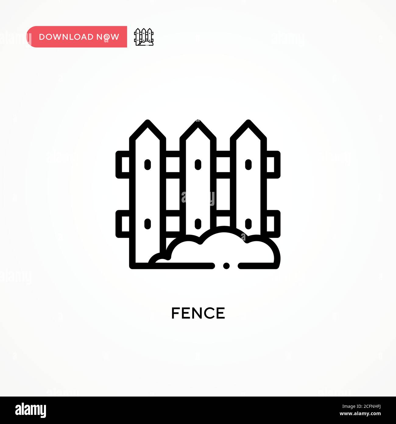 Fence vector icon. Modern, simple flat vector illustration for web site ...