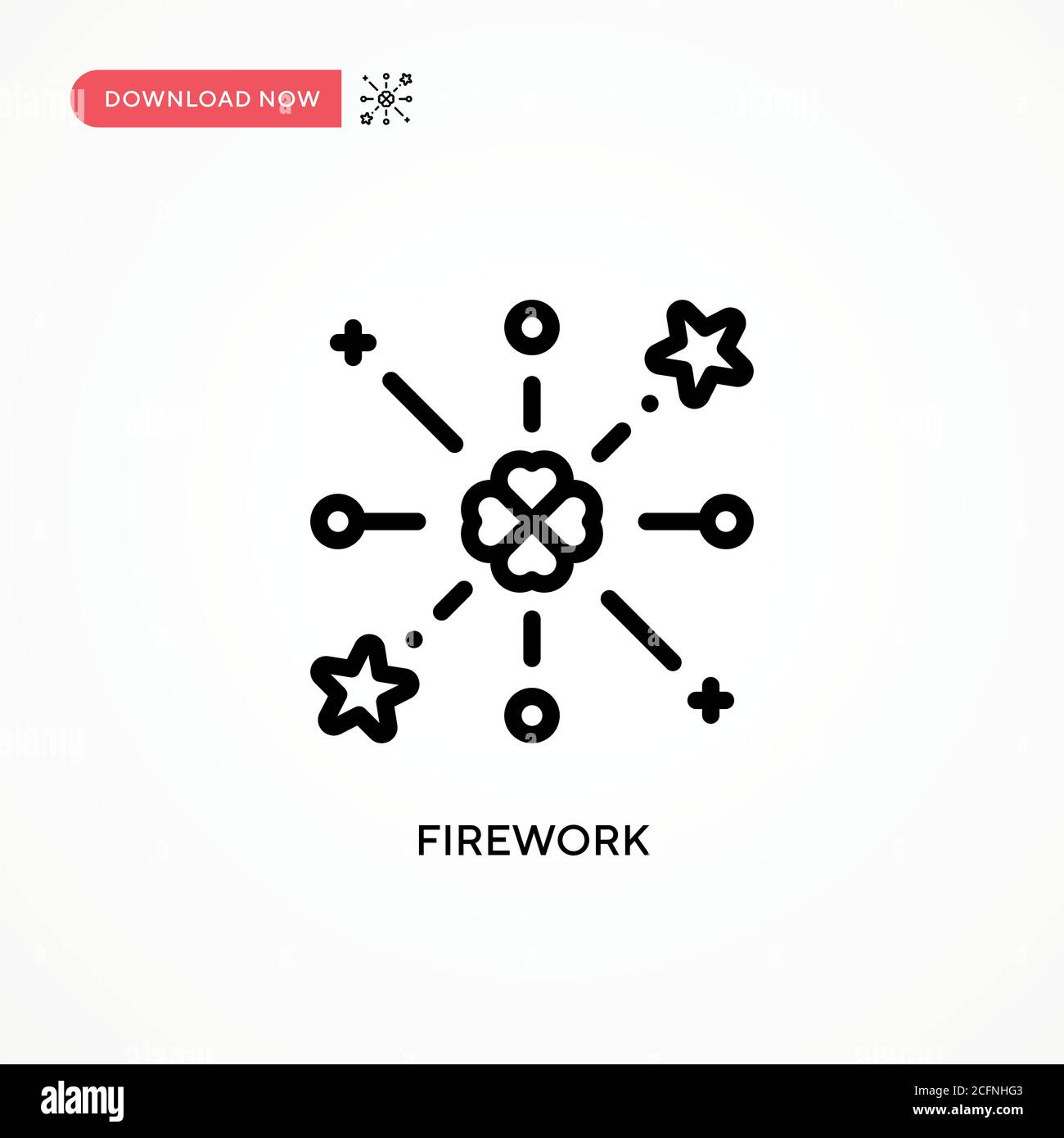 Firework vector icon. Modern, simple flat vector illustration for web ...