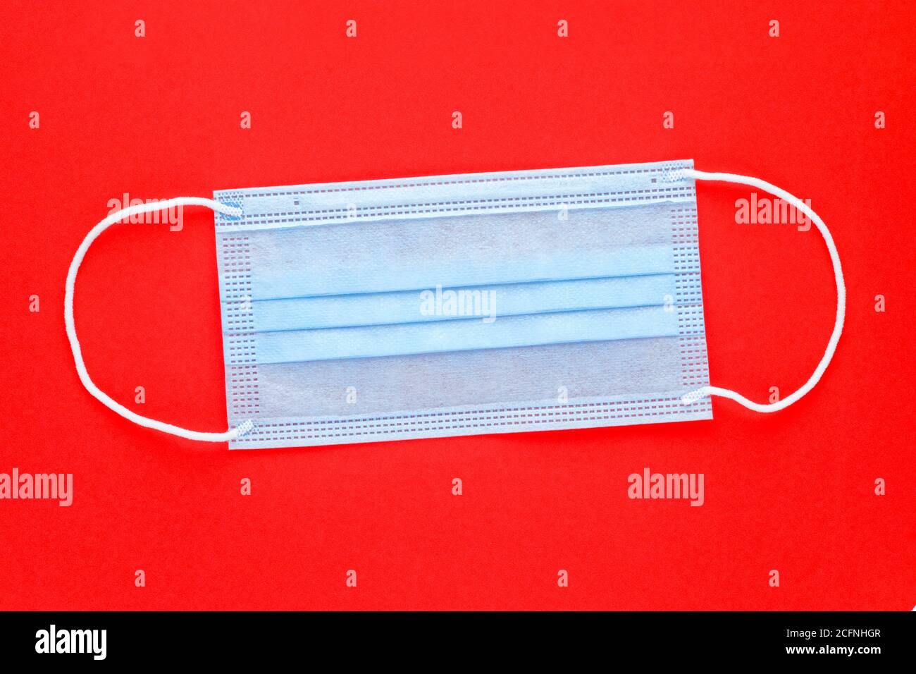 Personal protective equipment, PPE. Single disposable medical face mask ...