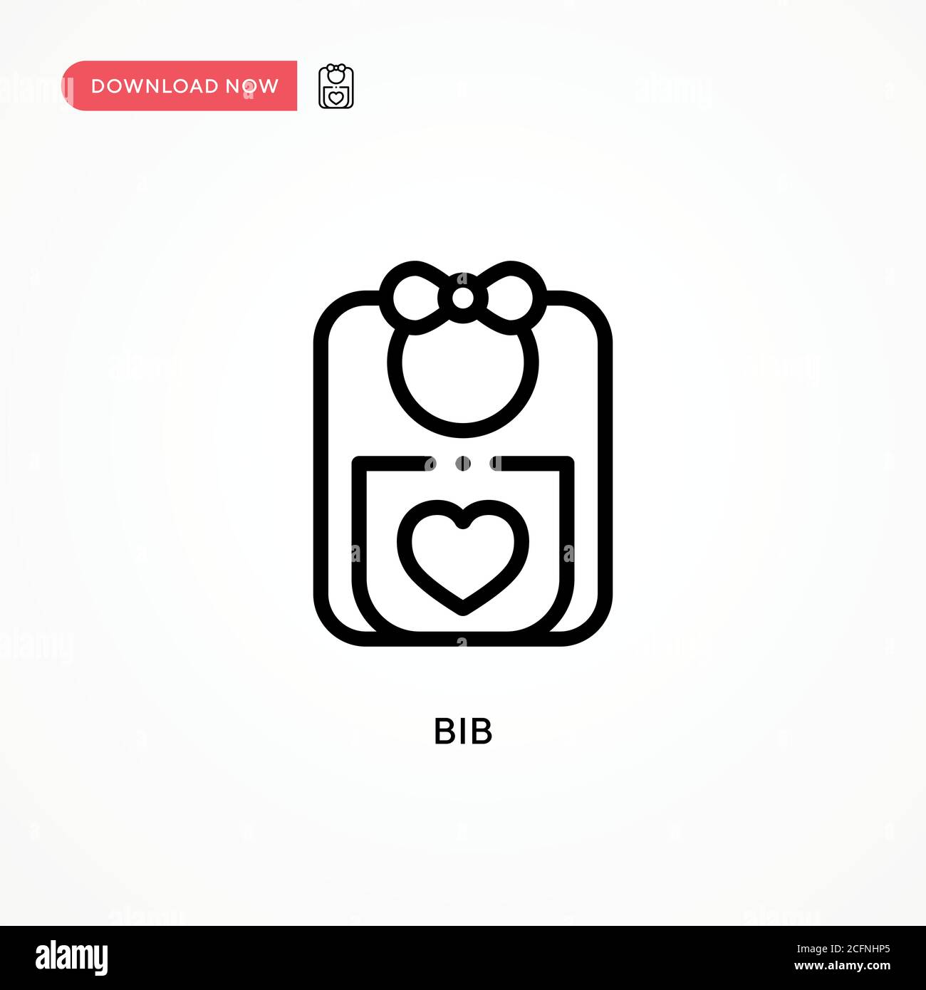 Bib vector icon. Modern, simple flat vector illustration for web site ...