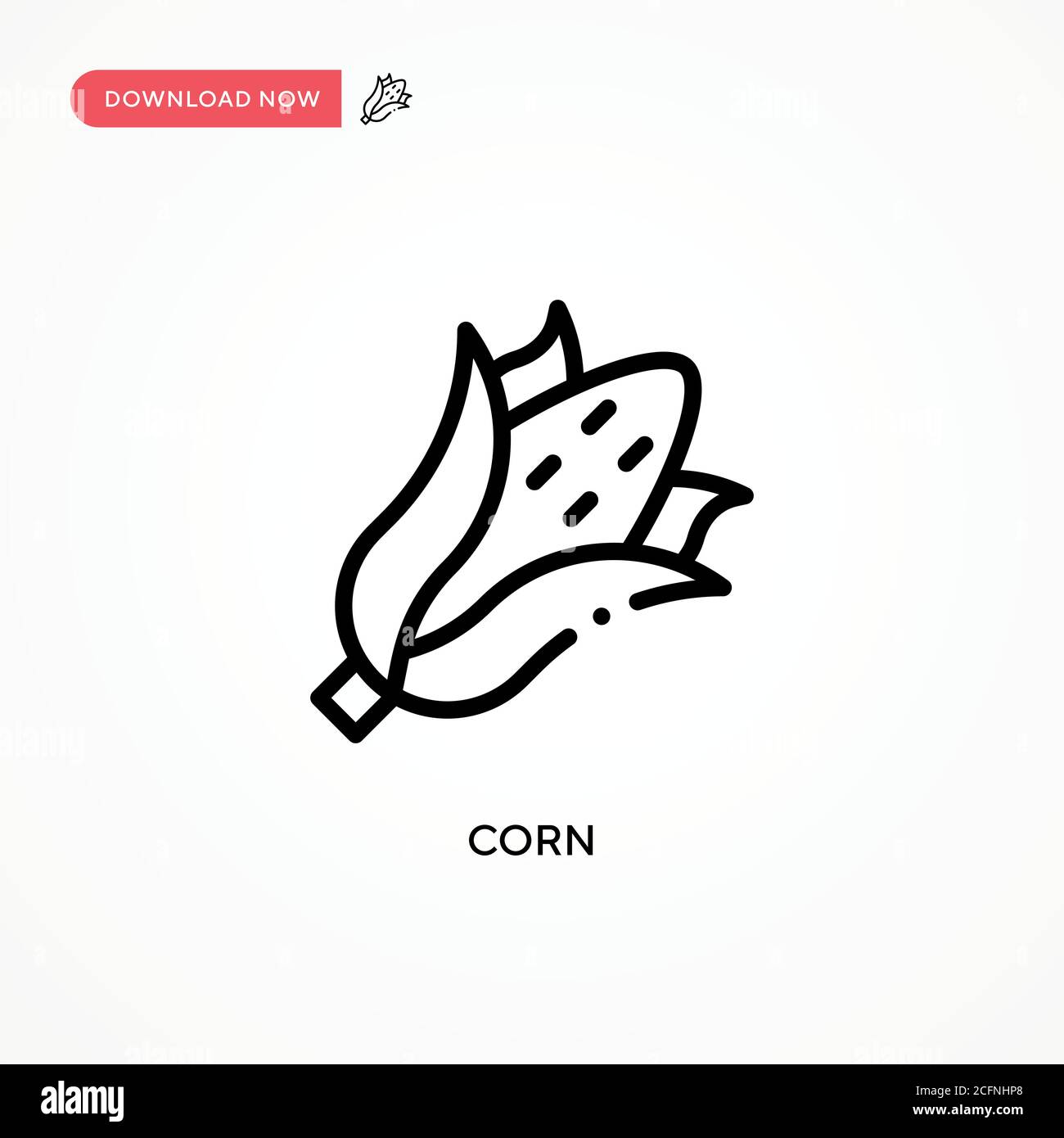 Corn vector icon. Modern, simple flat vector illustration for web site ...