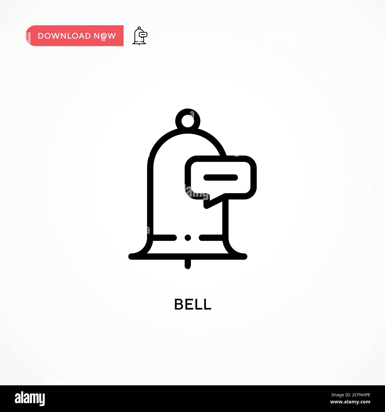 Bell vector icon. Modern, simple flat vector illustration for web site ...