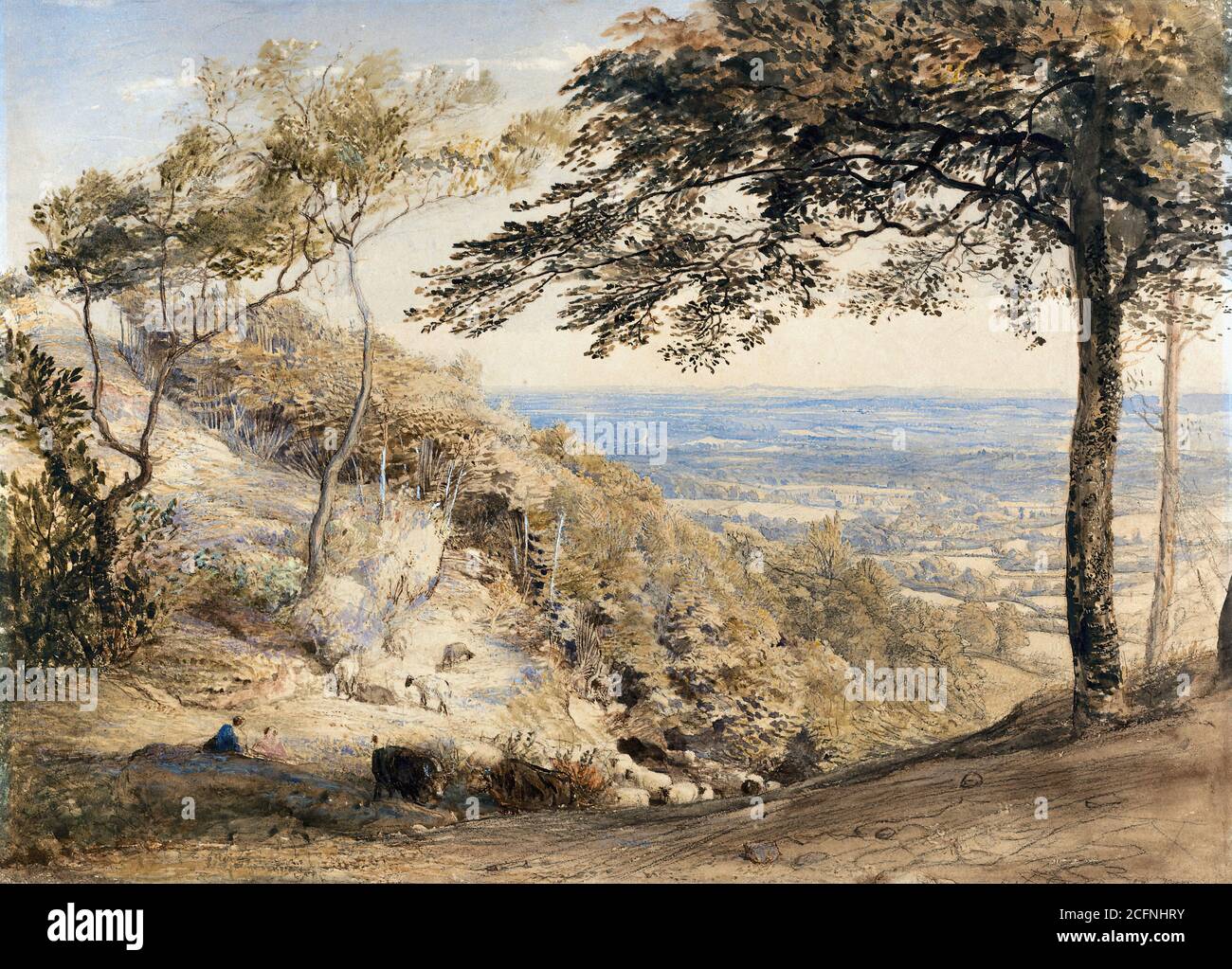 Palmer Samuel - Wilmot's Hill Kent - British School - 19th Century ...