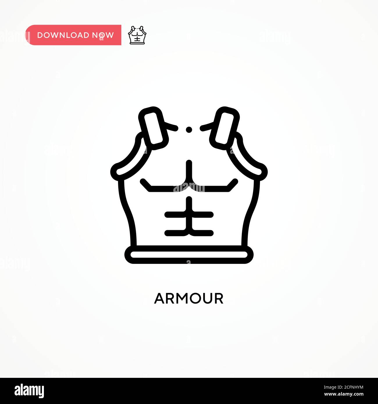 Silver body armour Stock Vector Images - Alamy