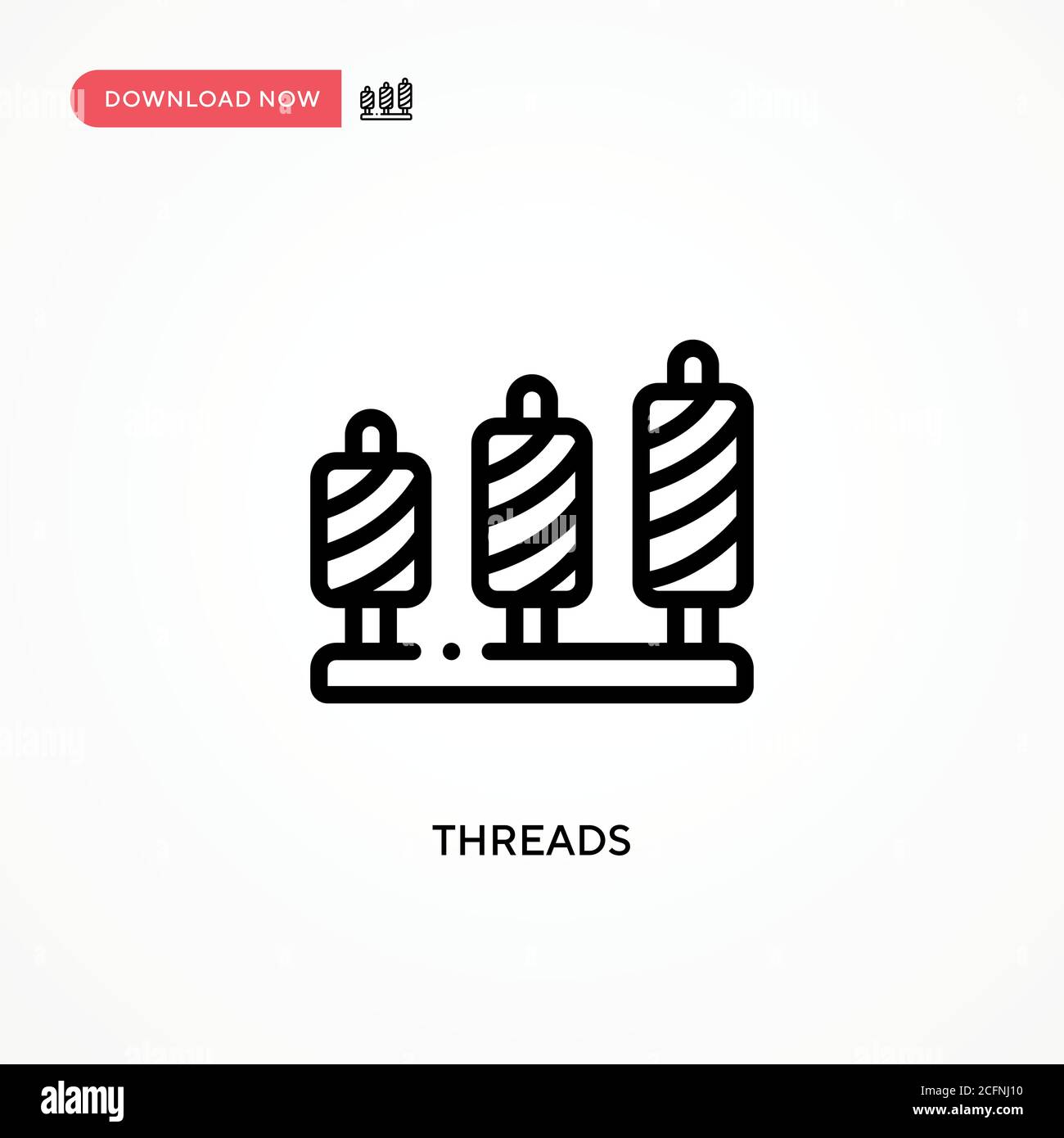 Threading needle beauty Stock Vector Images - Alamy