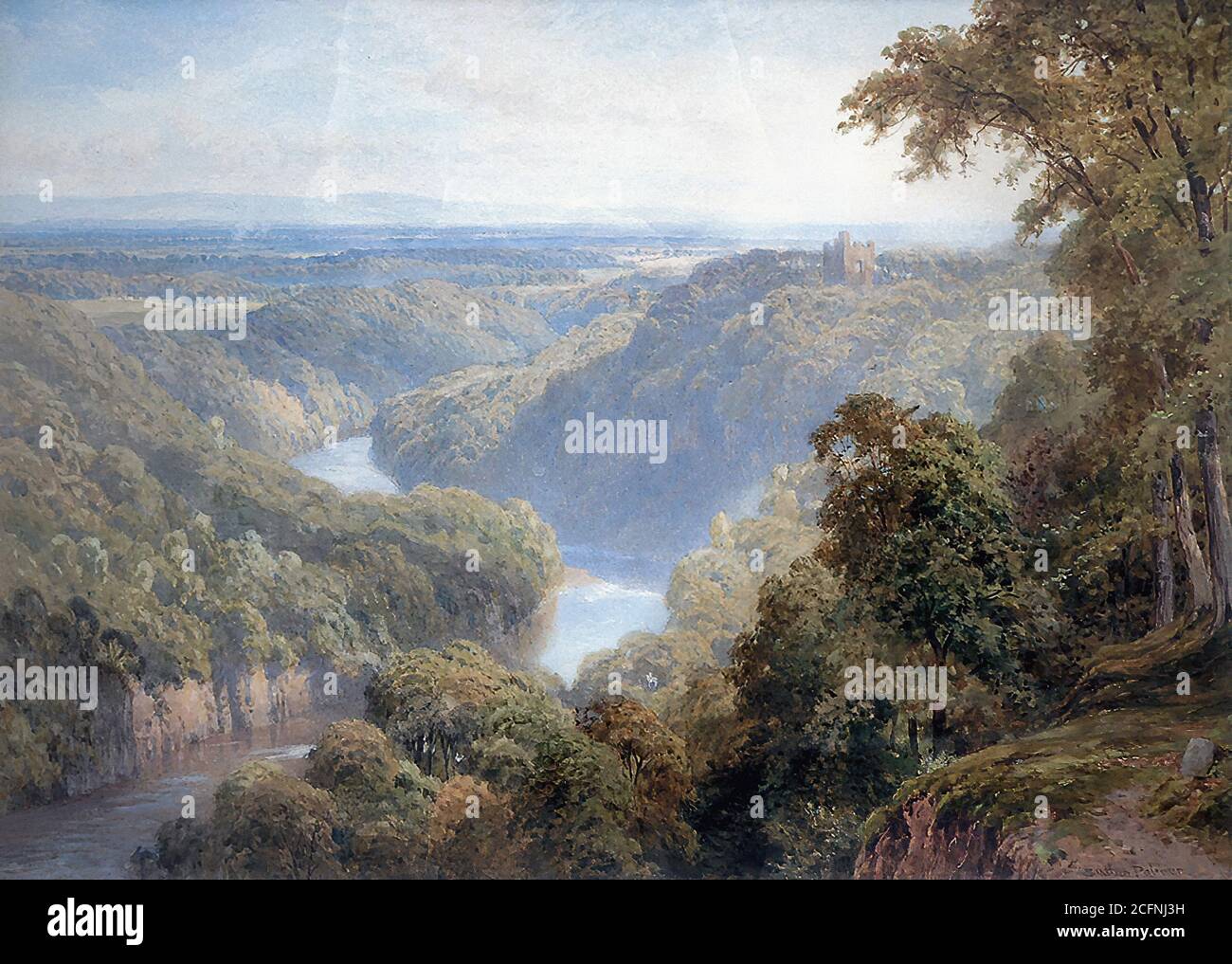 Palmer Harry Sutton - River Ure and Vale of Mowbray near Ripon ...