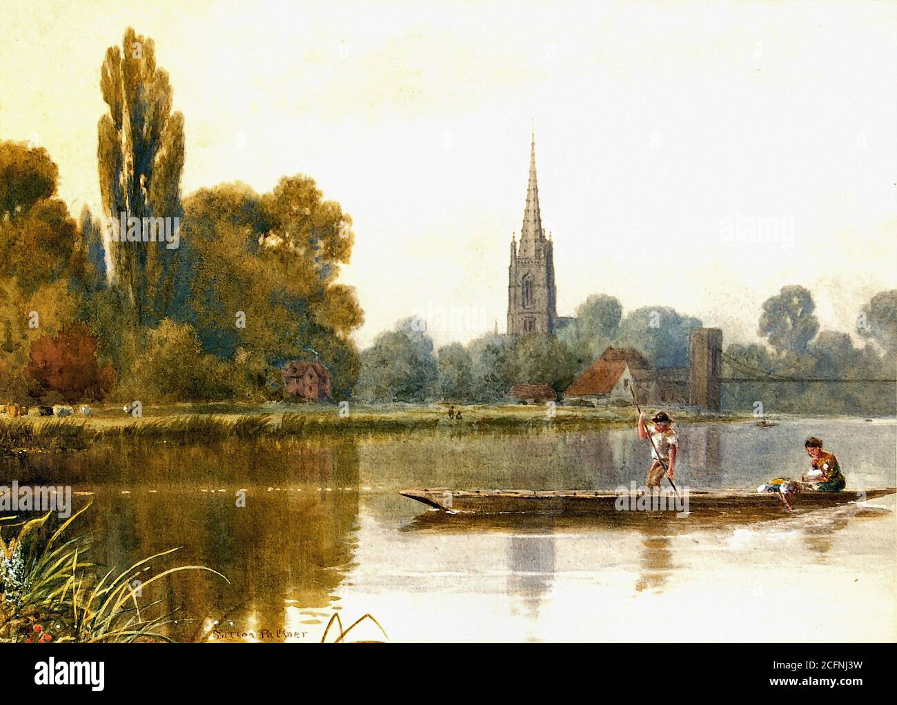 Palmer Harry Sutton - Punting on the River - British School - 19th ...
