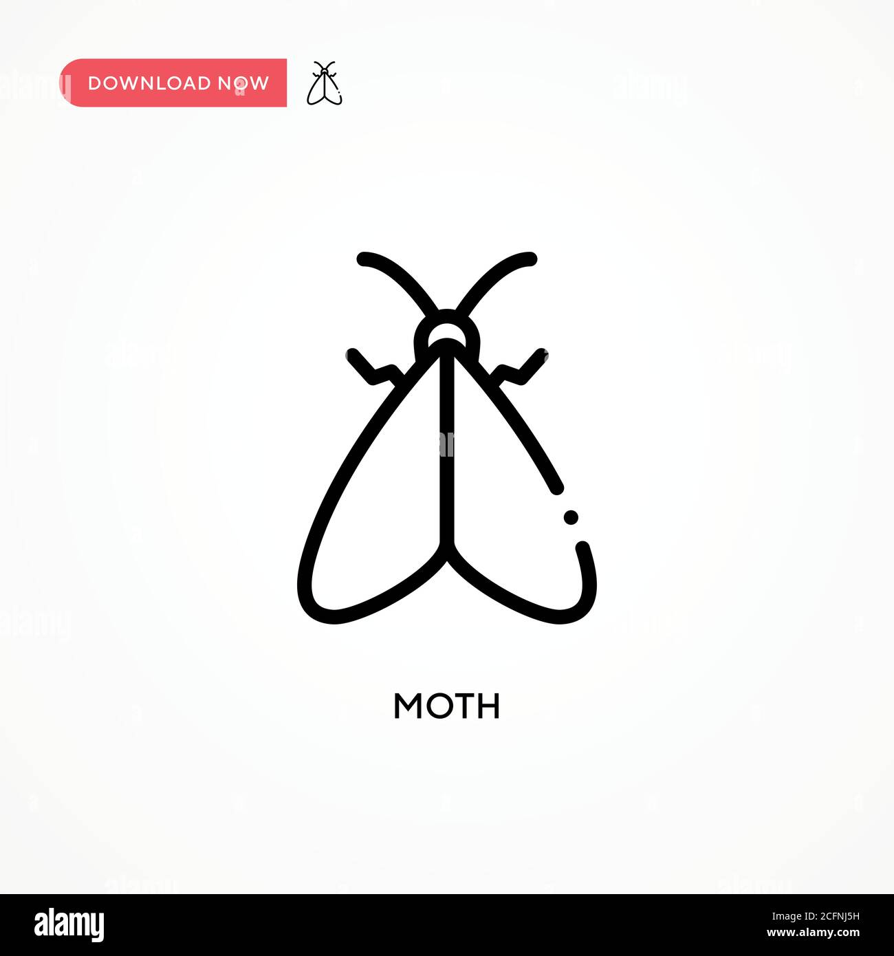 Moths up close Stock Vector Images - Alamy