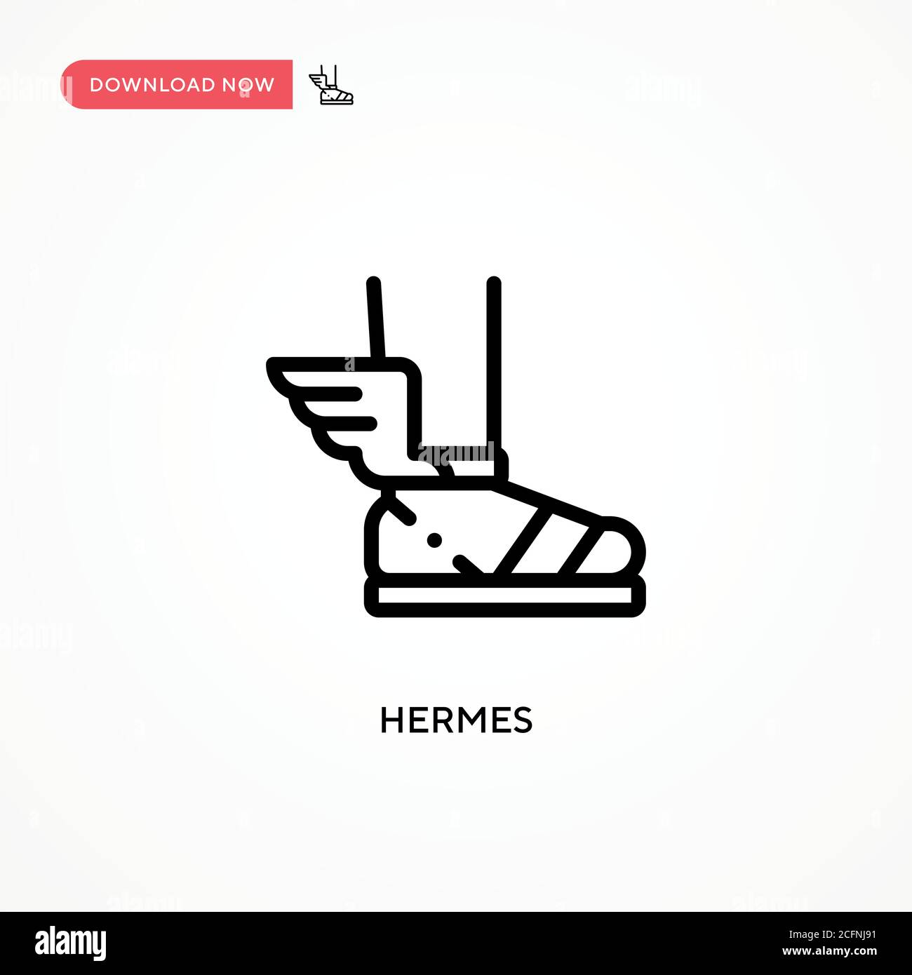 Hermes vector icon. Modern, simple flat vector illustration for web ...