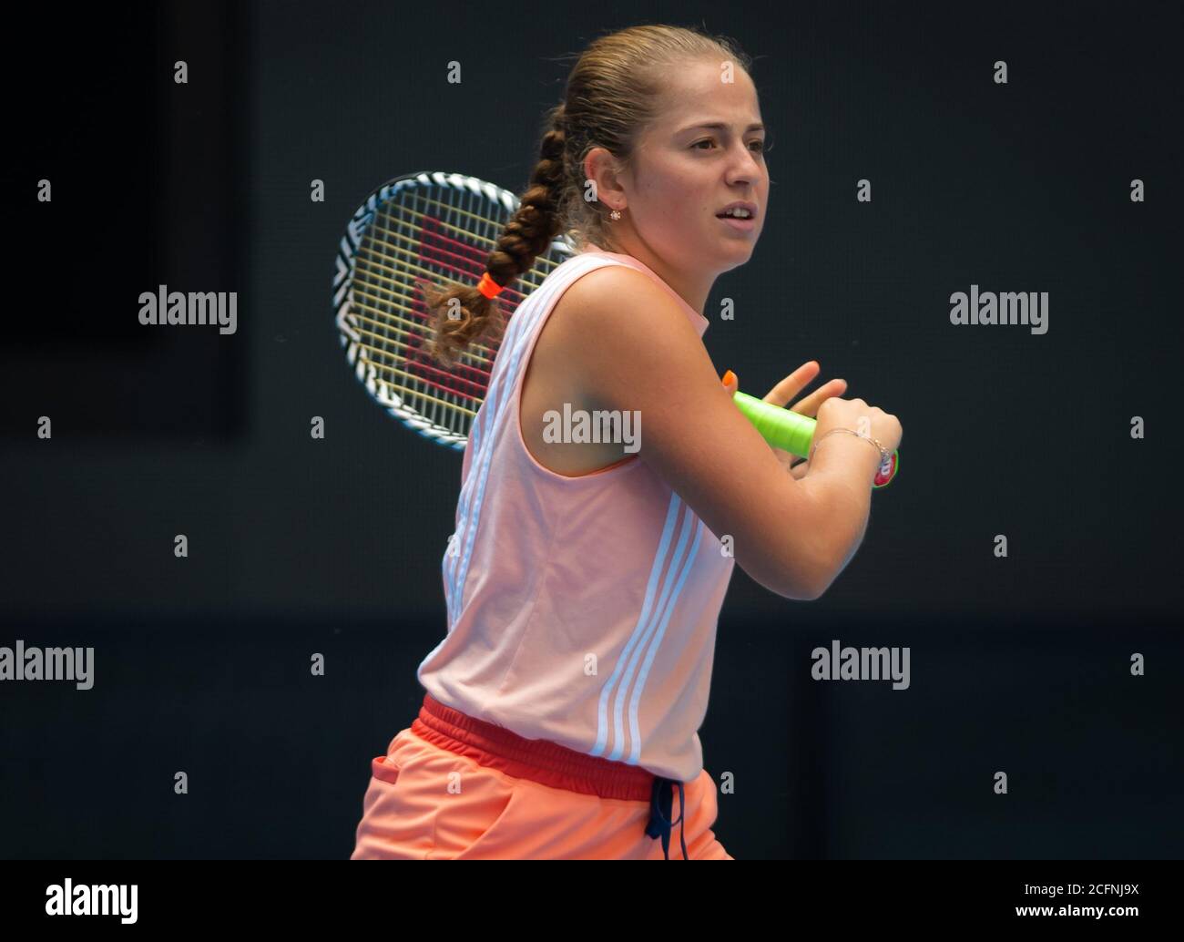 Jelena Ostapenko of Latvia during practice at the 2019 China Open ...