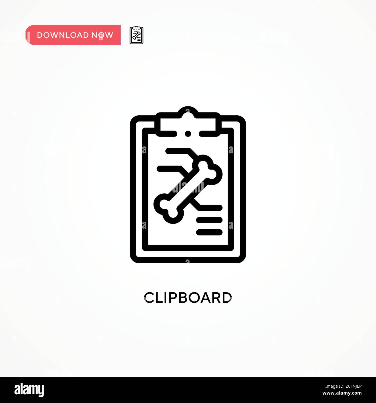 Clipboard vector icon. Modern, simple flat vector illustration for web ...