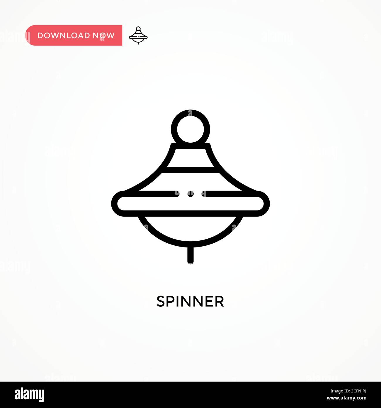 Spinner vector icon. Modern, simple flat vector illustration for web ...