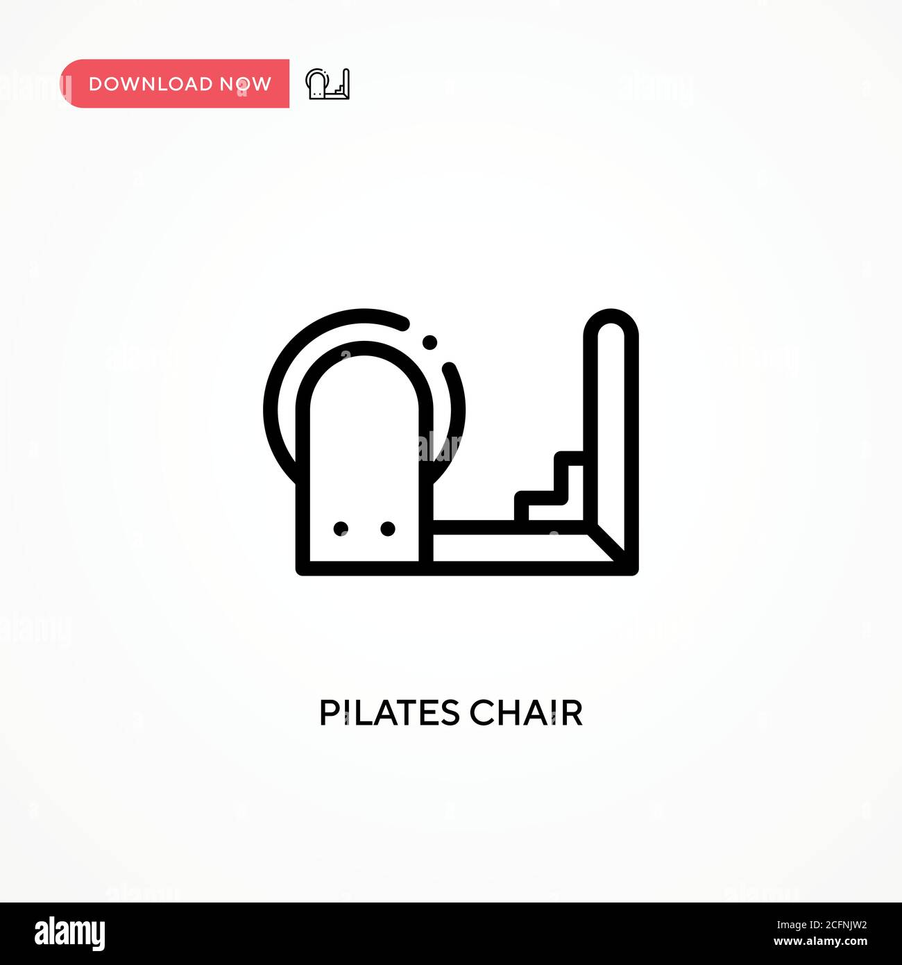 Pilates chair vector icon. Modern, simple flat vector illustration for ...