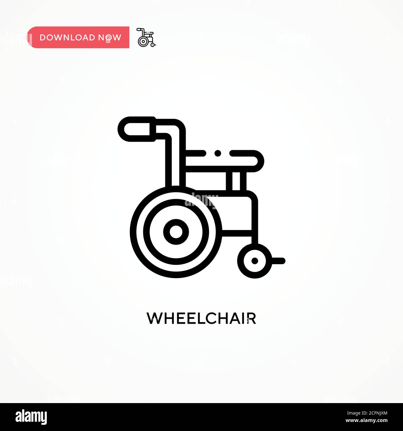Wheelchair vector icon. Modern, simple flat vector illustration for web ...