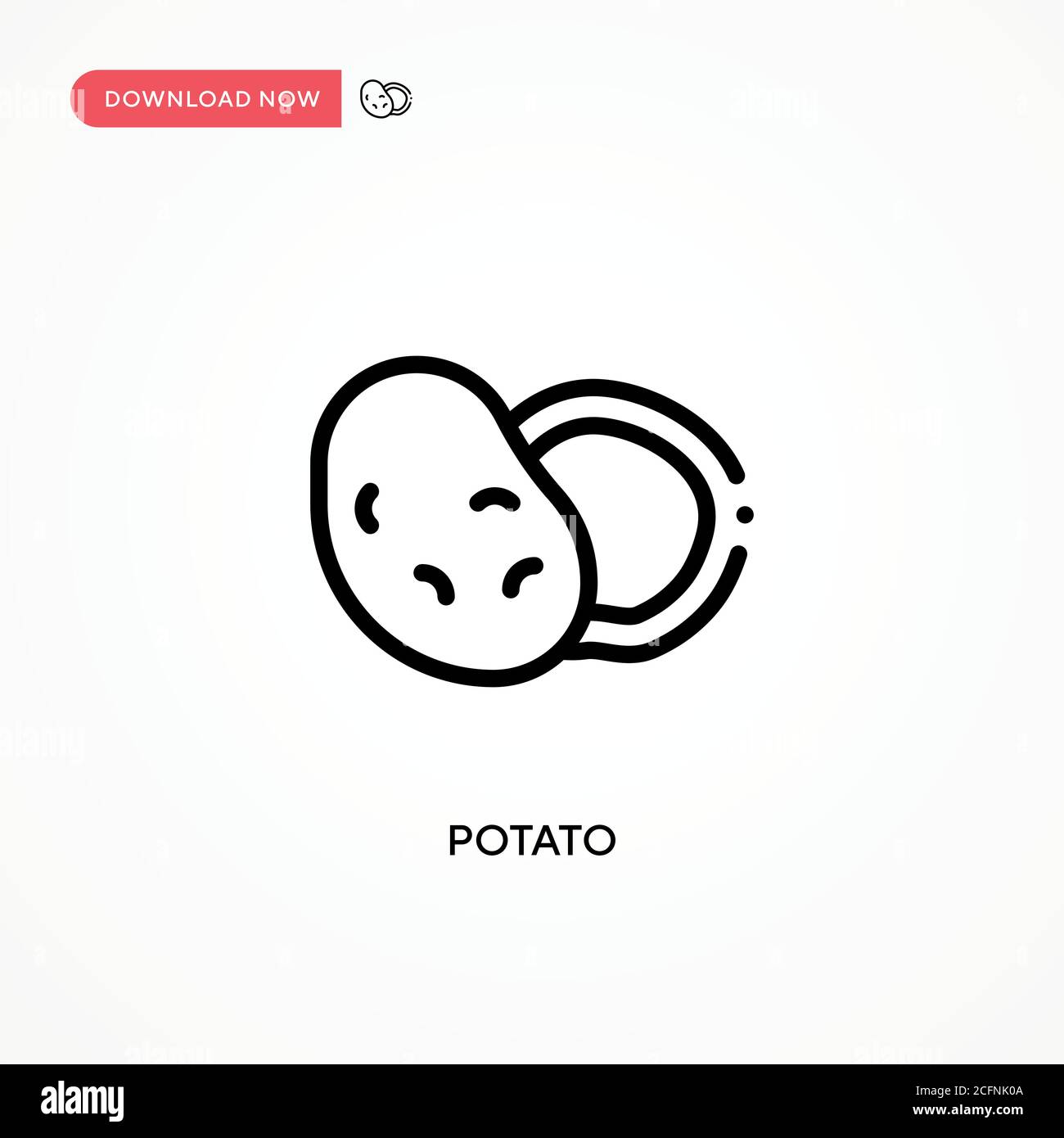 Dirty potatoes Stock Vector Images - Alamy