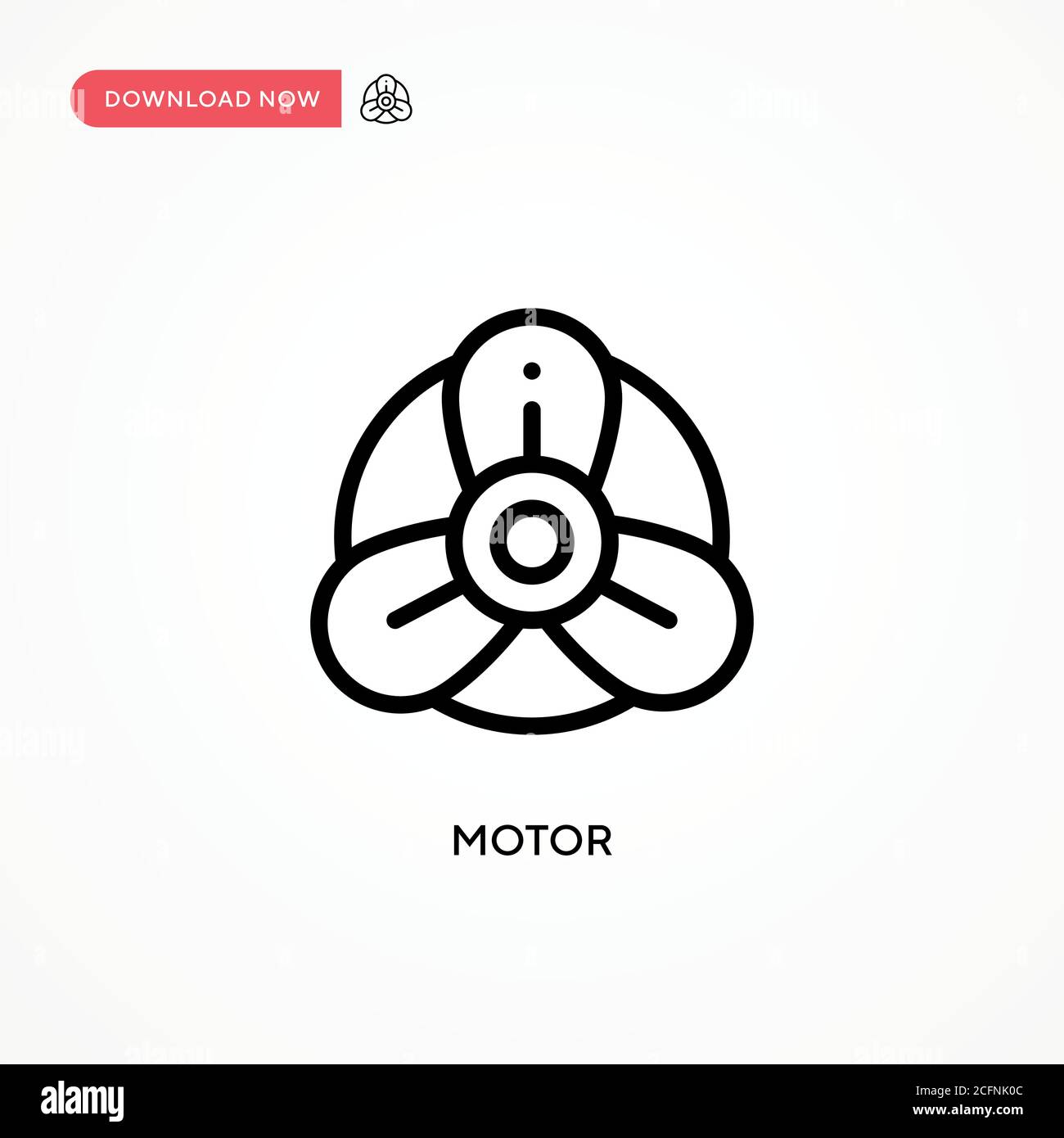 Motor vector icon. Modern, simple flat vector illustration for web site ...