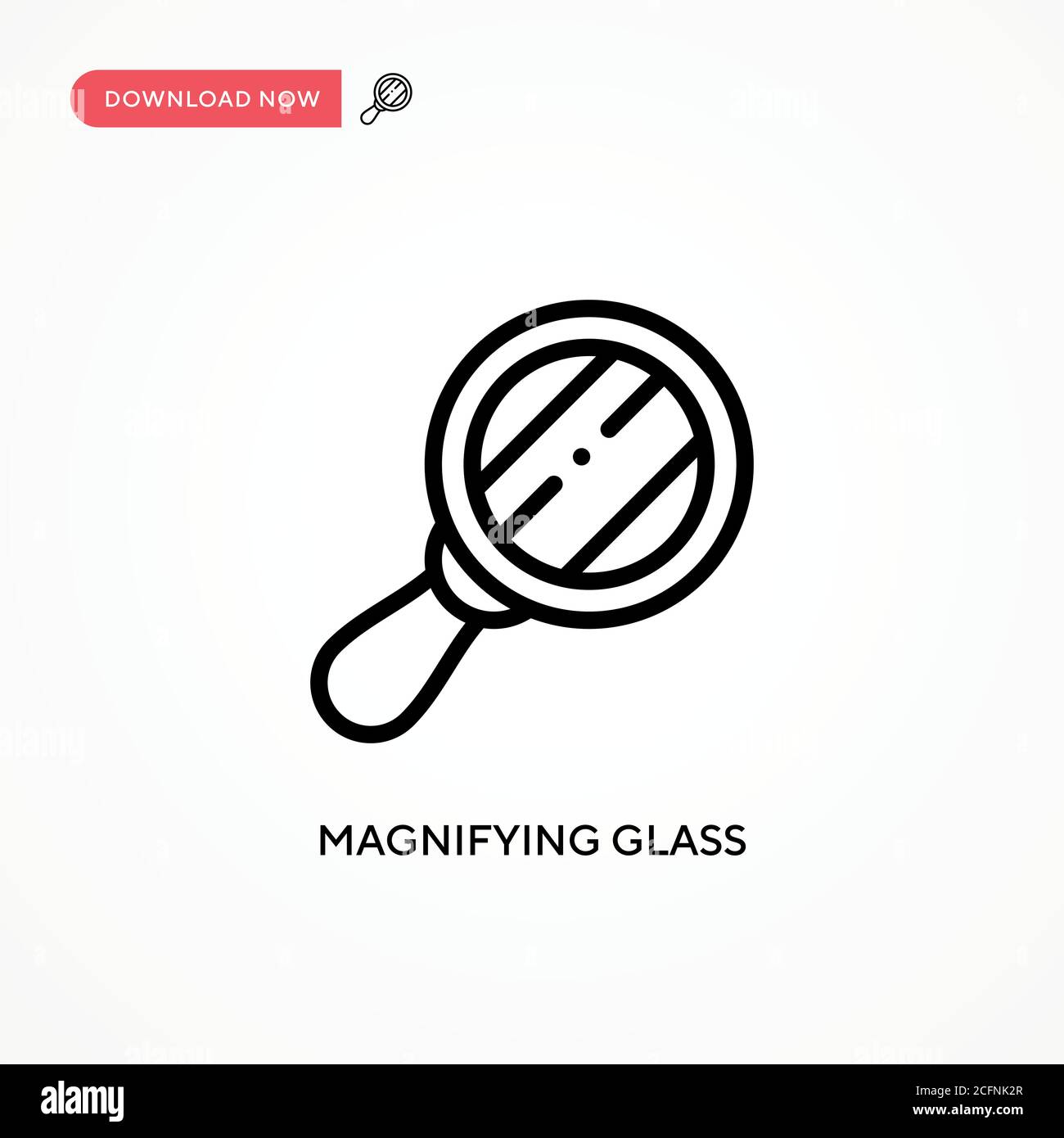 Magnifying glass vector icon. Modern, simple flat vector illustration ...