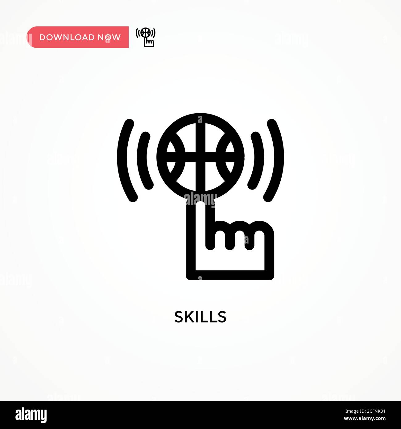 Skills vector icon. Modern, simple flat vector illustration for web ...