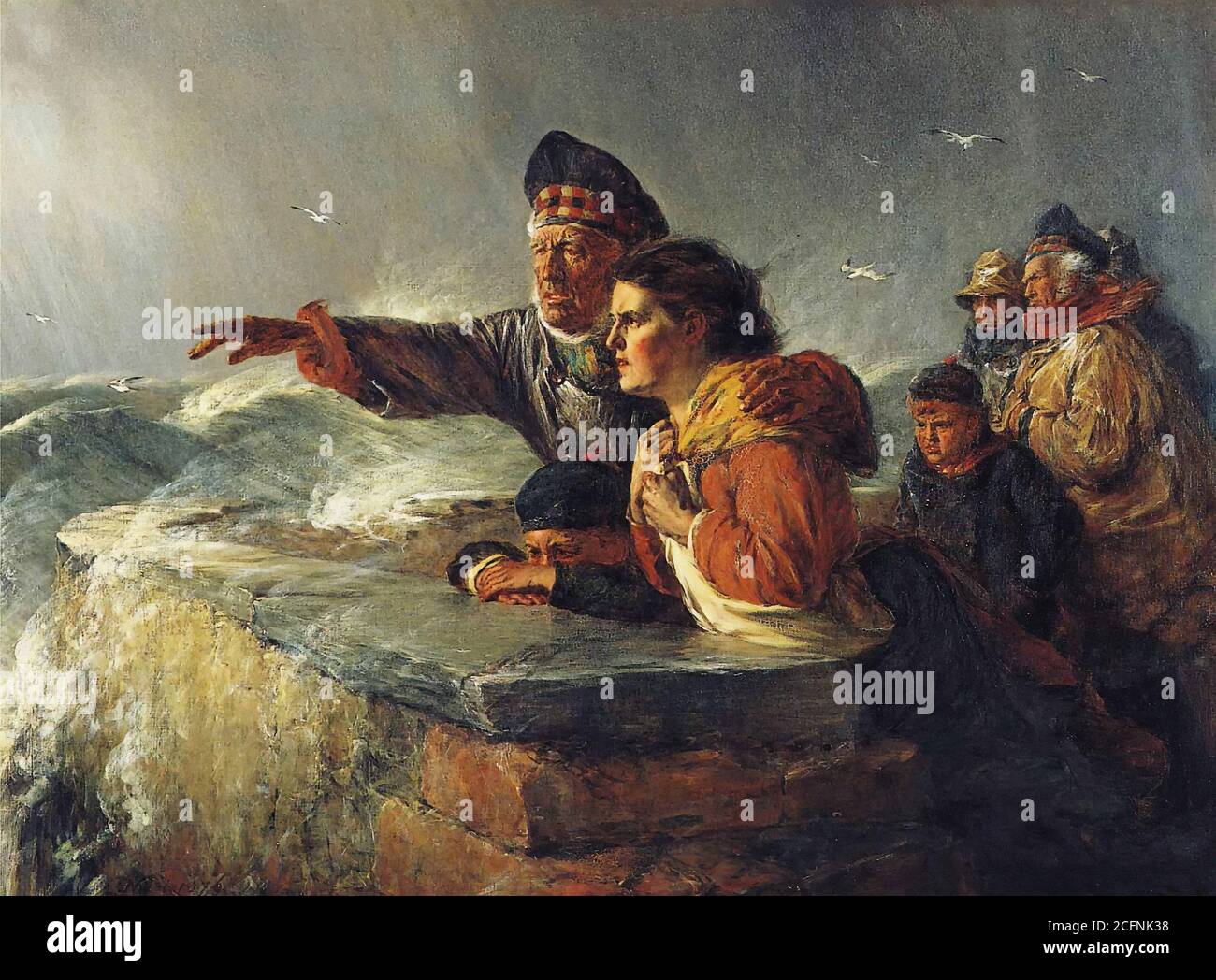 Nicol Erskine - the Missing Boat - British School - 19th Century Stock ...