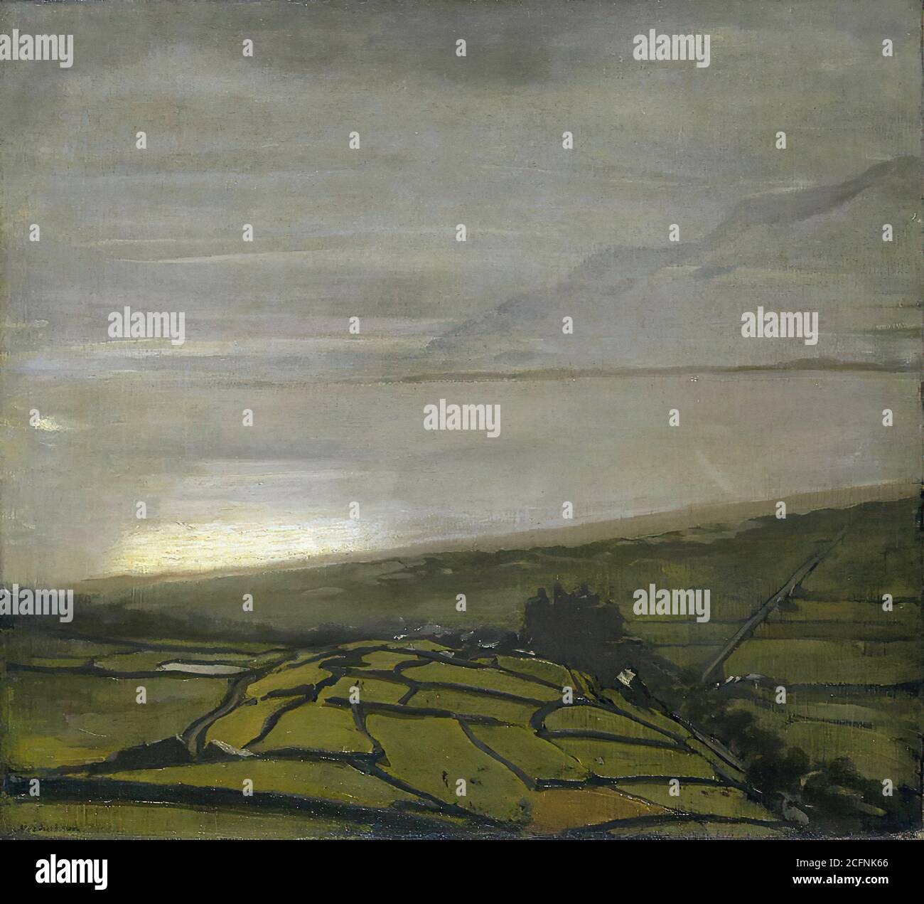 Nicholson Sir William - the Hill Above Harlech - British School - 19th ...