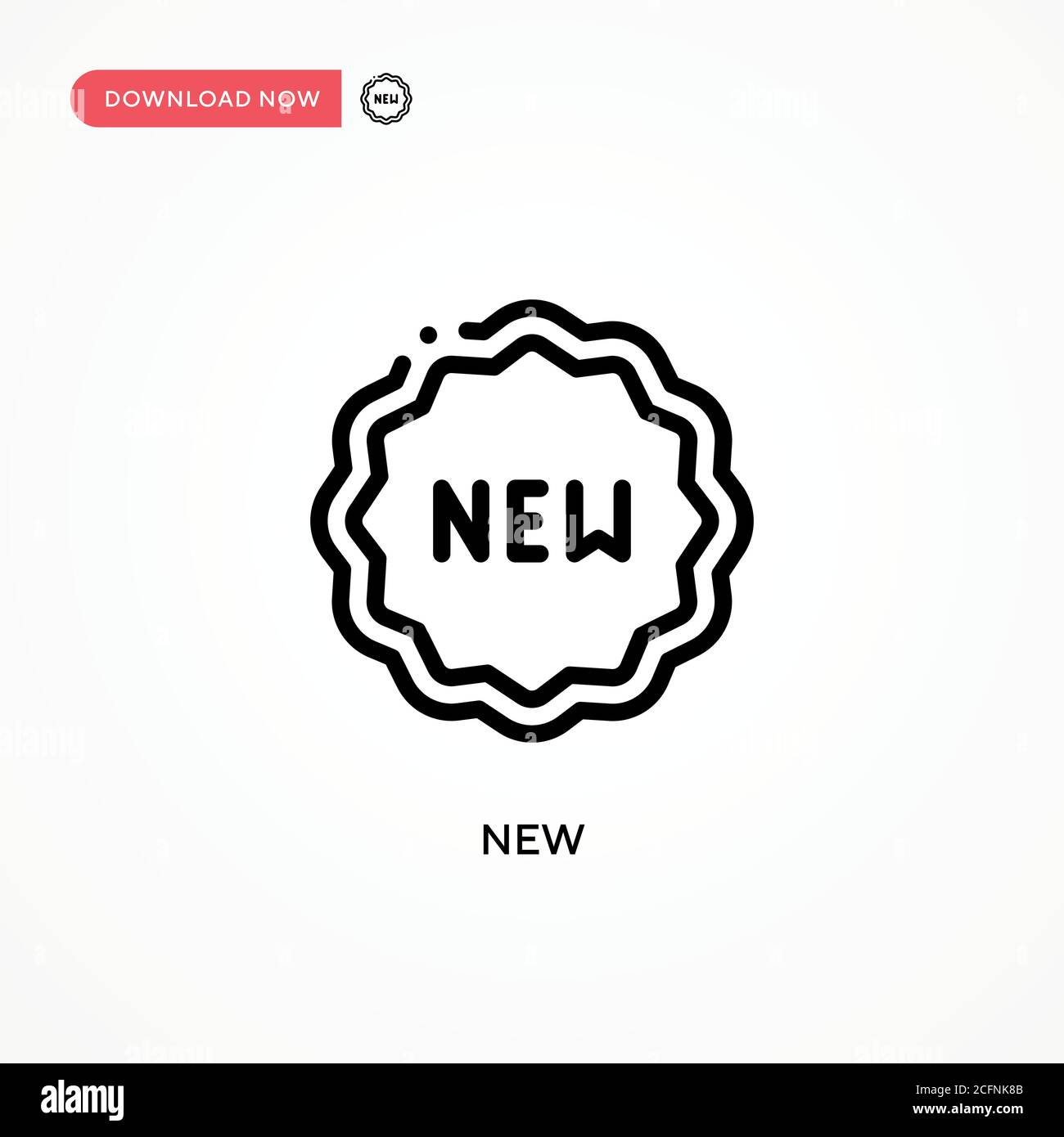 New vector icon. Modern, simple flat vector illustration for web site ...
