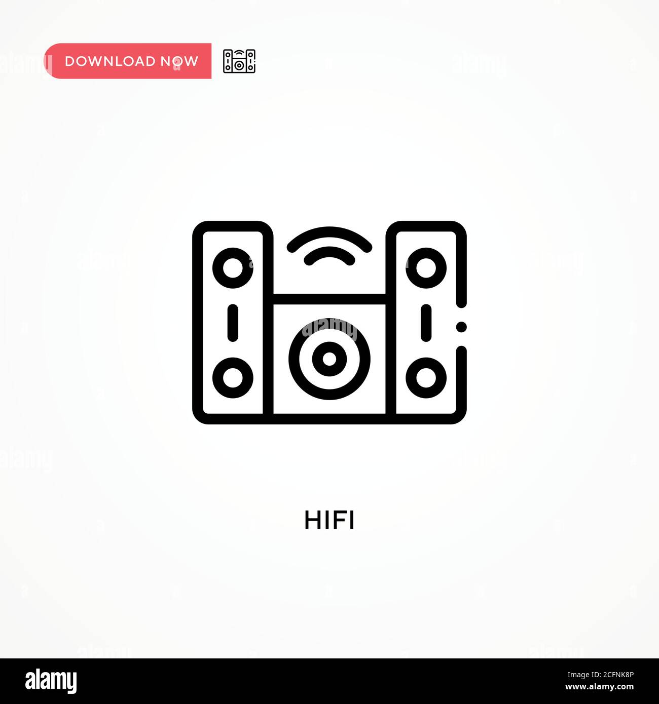 Hifi vector icon. Modern, simple flat vector illustration for web site ...