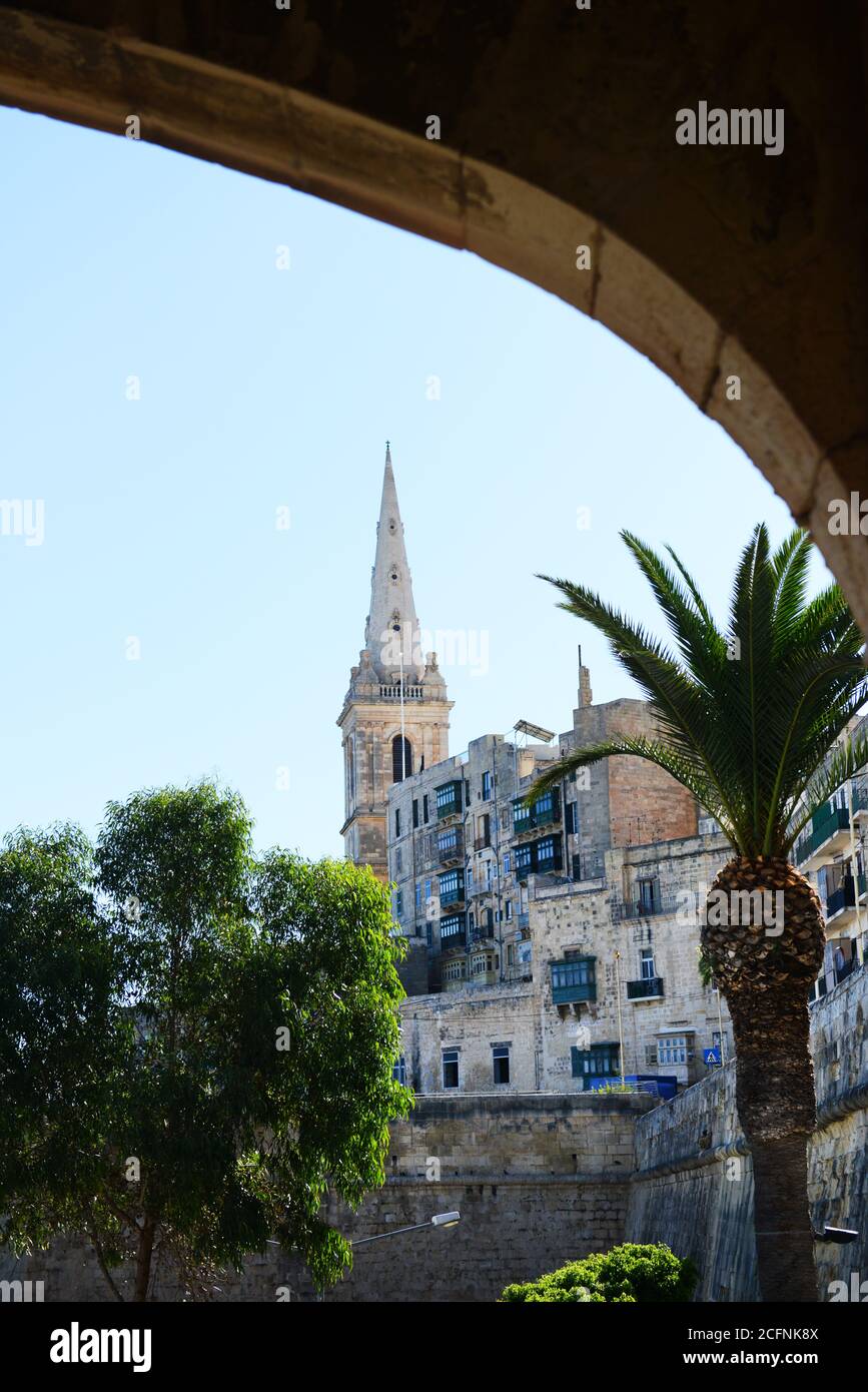 Beautiful old buildings in Valletta, Malta Stock Photo - Alamy