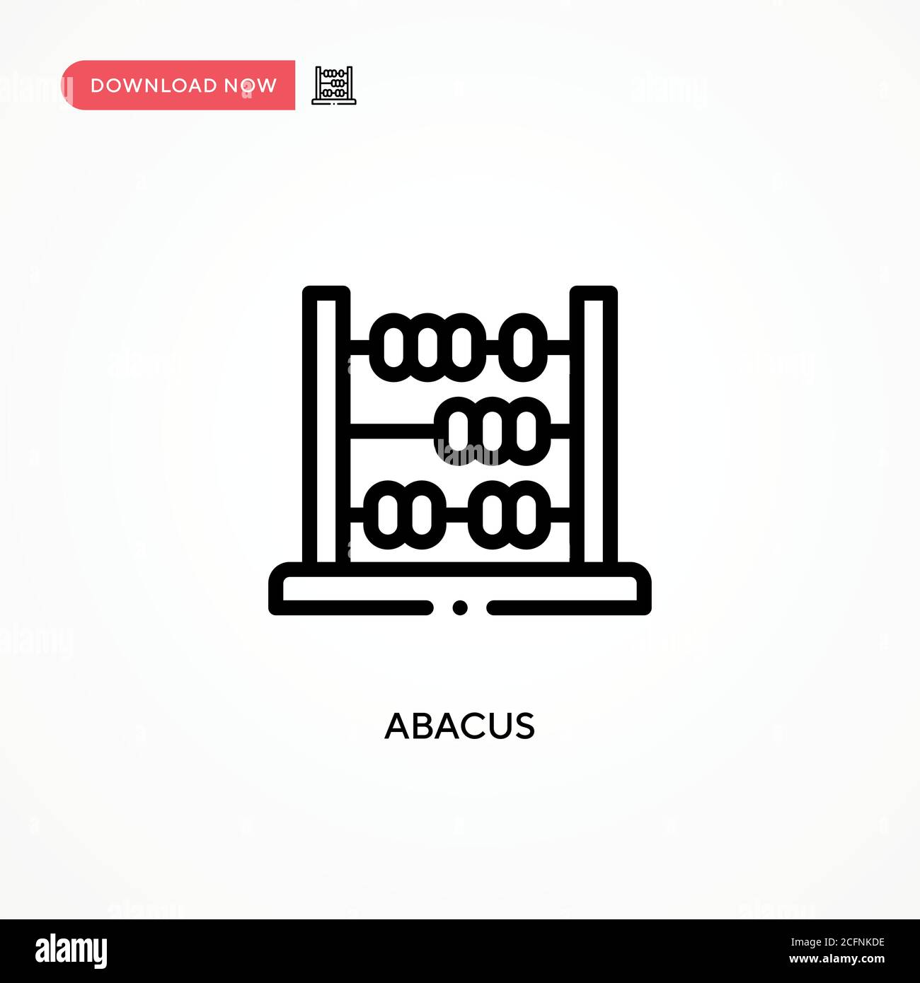 Abacus vector icon. Modern, simple flat vector illustration for web ...