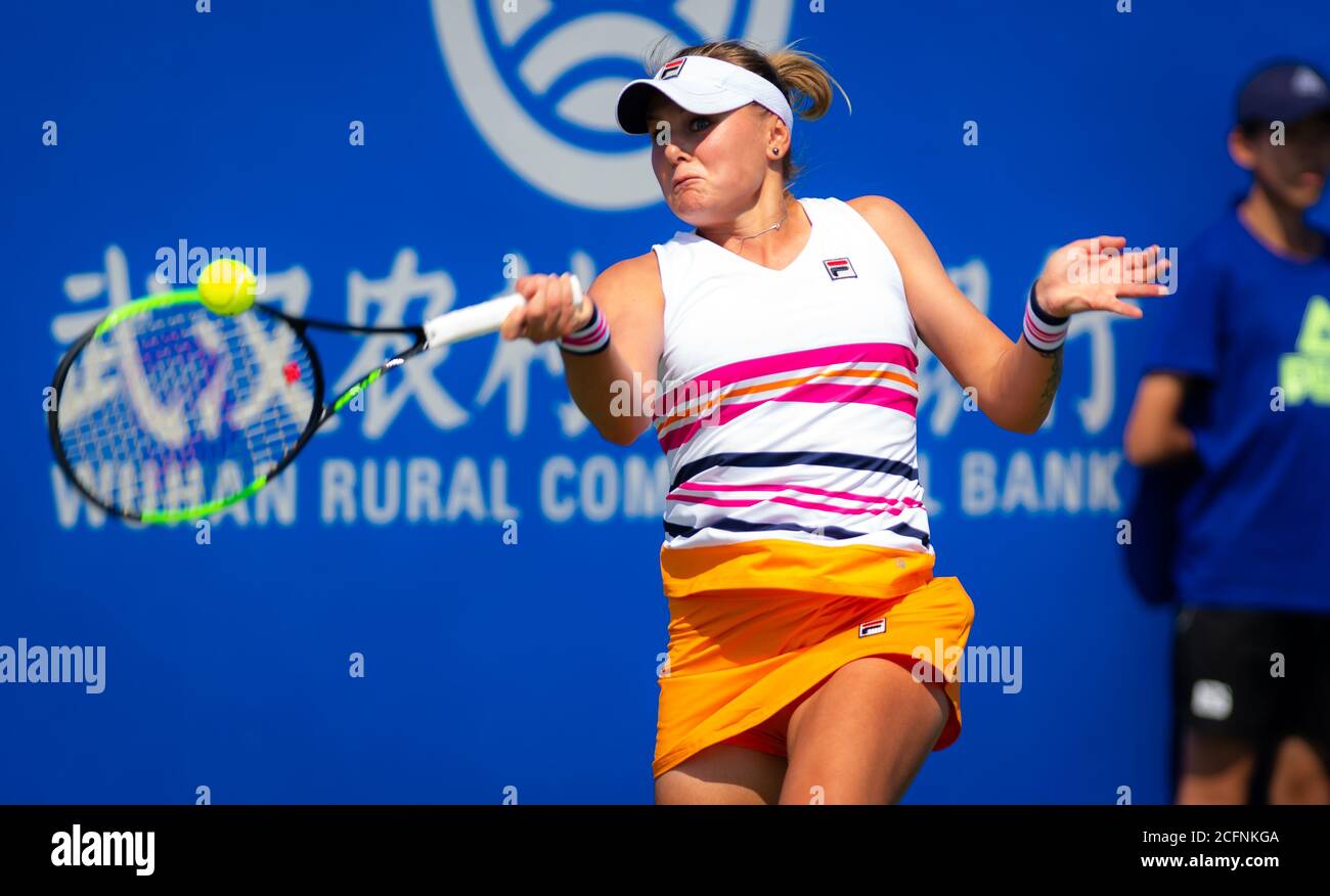 Kateryna Kozlova of the Ukraine in action during qualifications at the ...