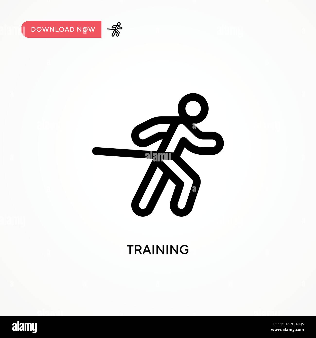 Training vector icon. Modern, simple flat vector illustration for web ...