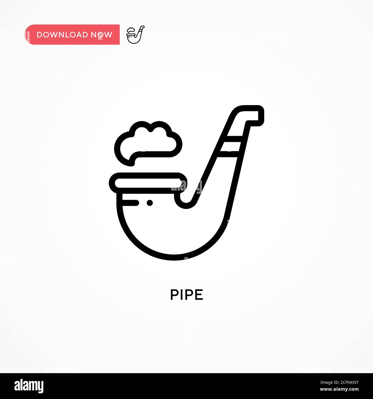 Pipe vector icon. Modern, simple flat vector illustration for web site ...
