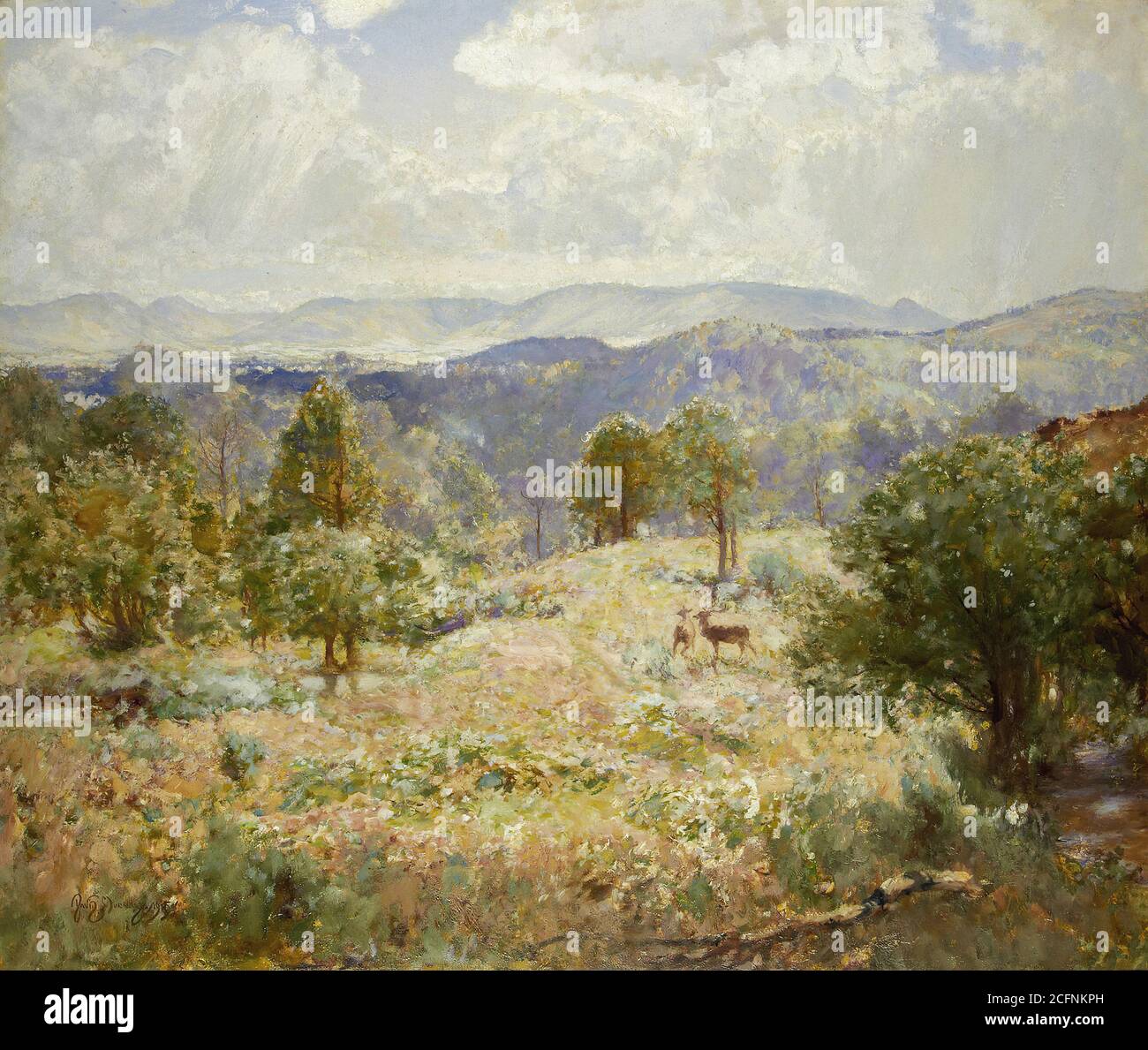 Murray David - Shadow and Shower Aberfoyl - British School - 19th ...