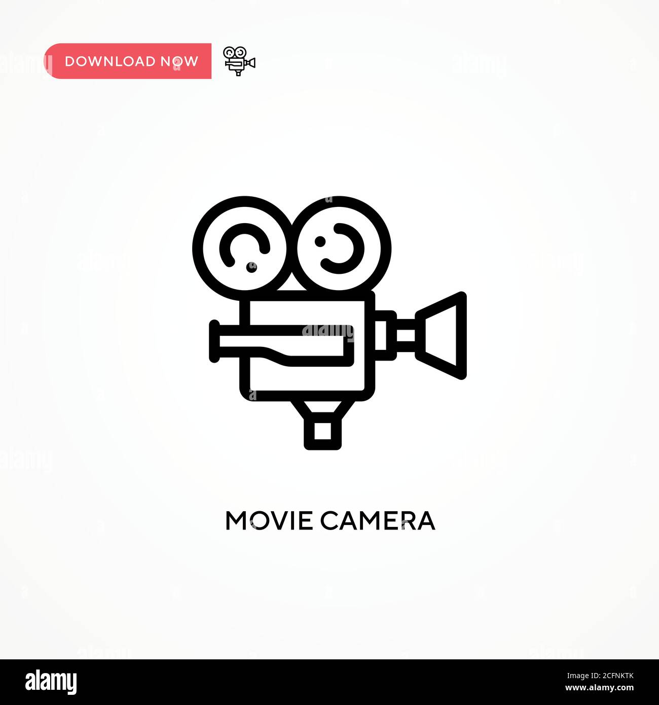 Movie camera vector icon. Modern, simple flat vector illustration for ...