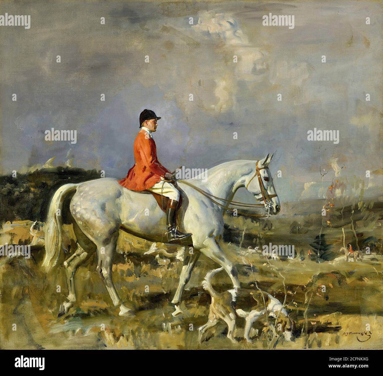 Munnings Alfred James - Portrait of Mr Bayard Tuckerman - British ...