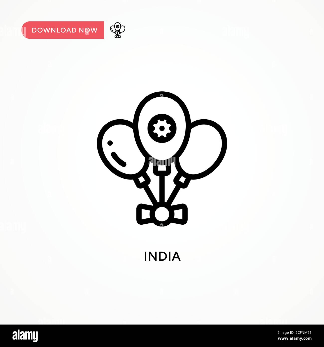 India vector icon. Modern, simple flat vector illustration for web site ...