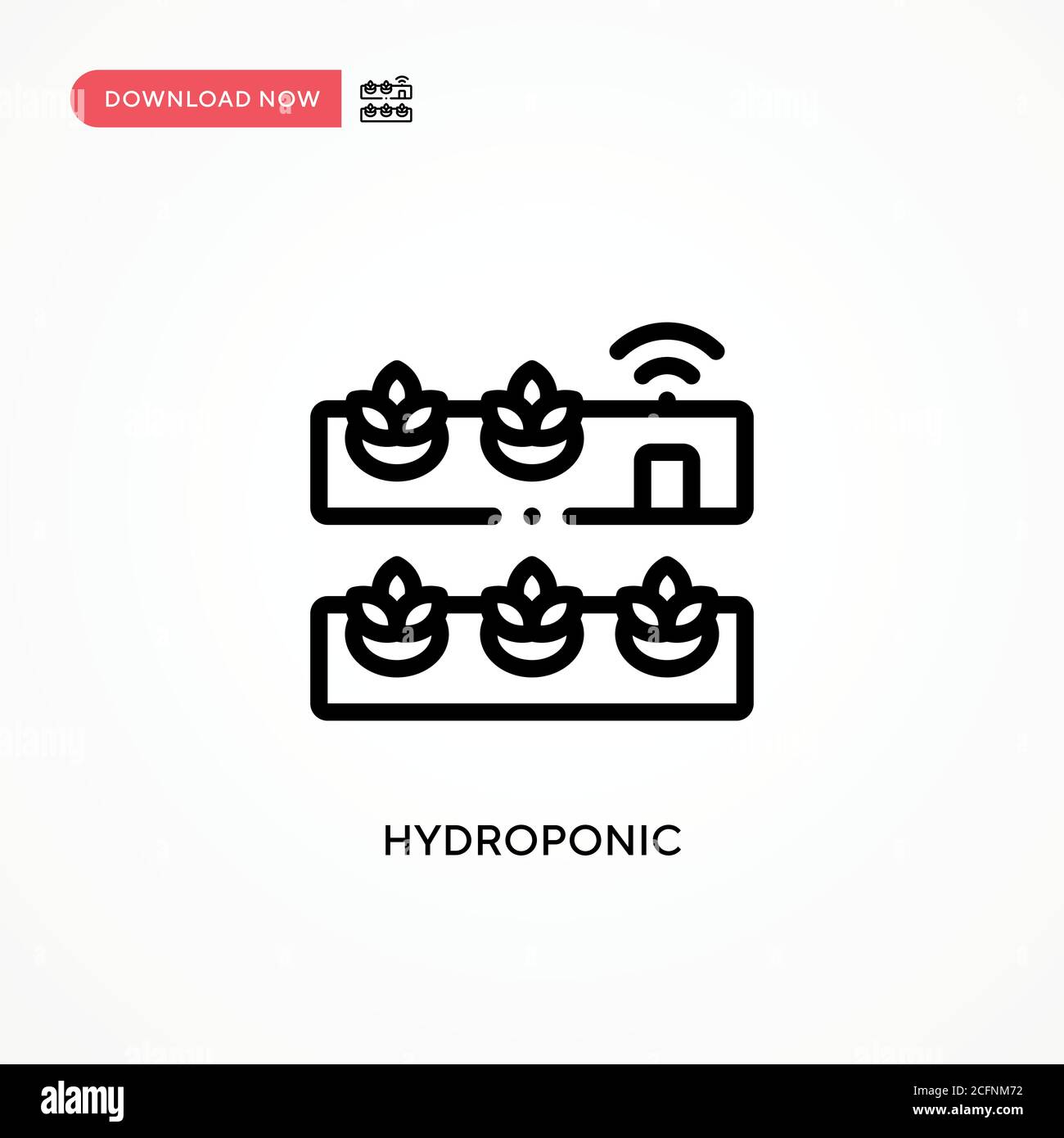 Hydroponic vector icon. Modern, simple flat vector illustration for web ...